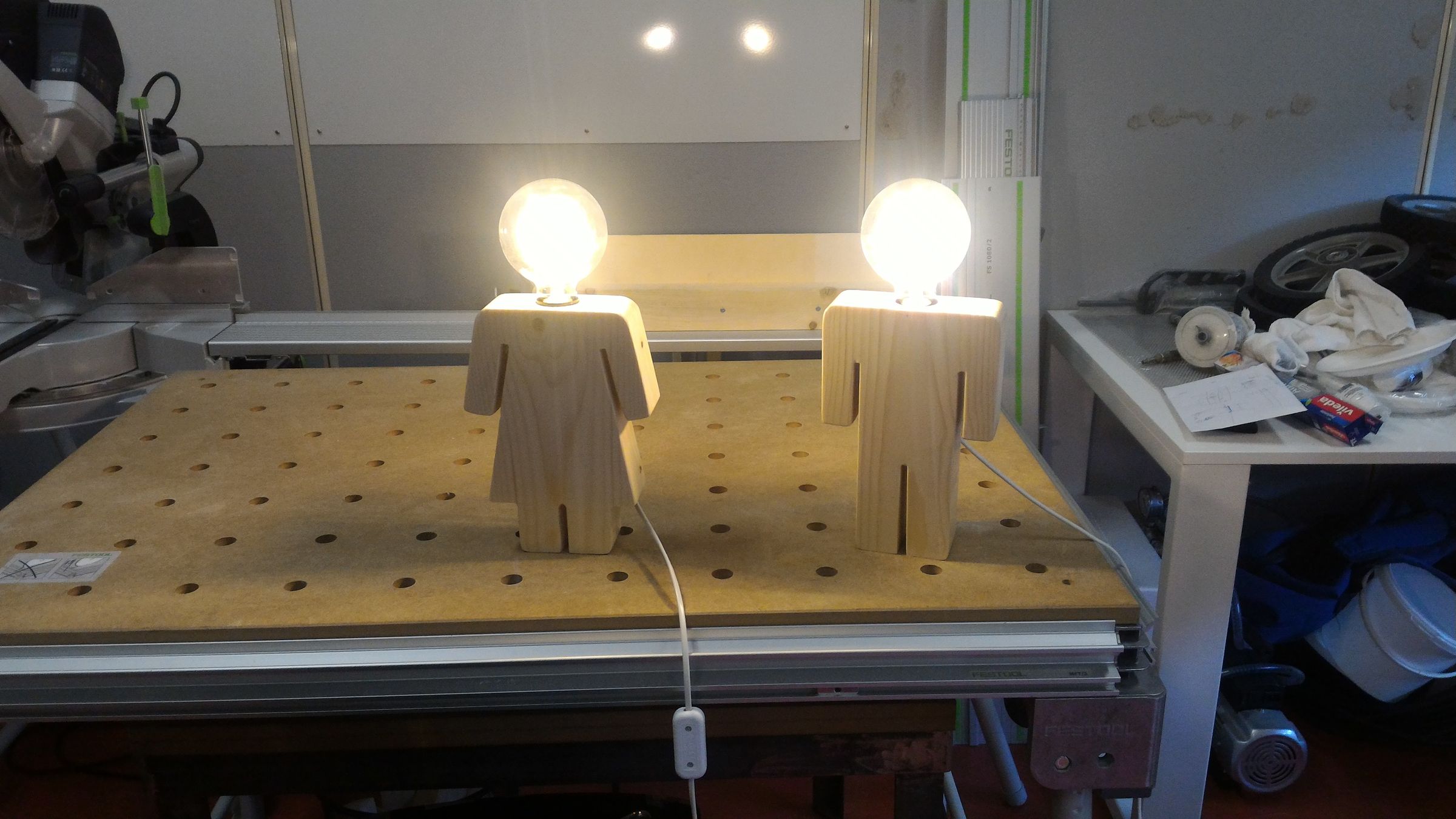 Restroom Sign Inspired Bedside Lamps : 7 Steps (with Pictures ...