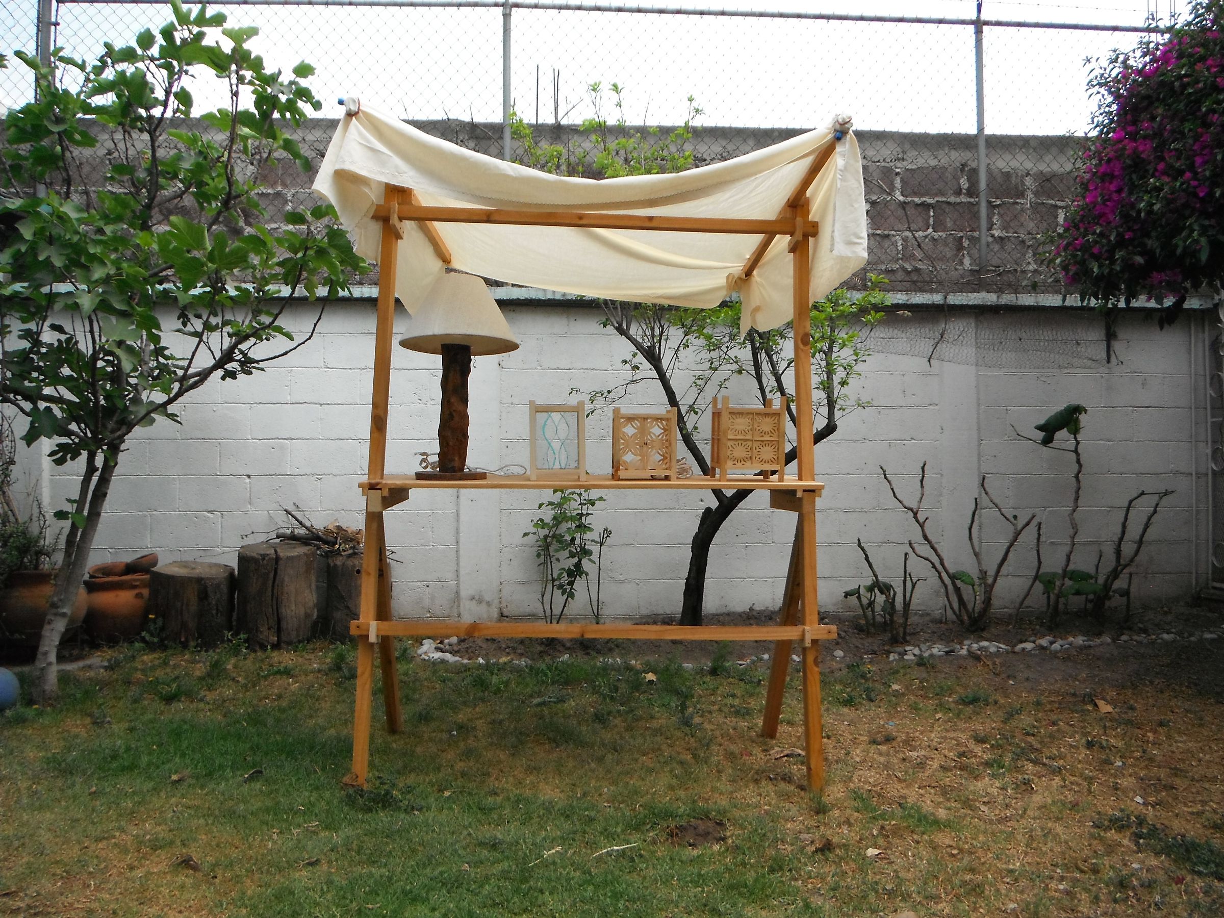 Collapsible Farmers Market Stand, Puesto De Mercado, Tianguis : 4 Steps ...