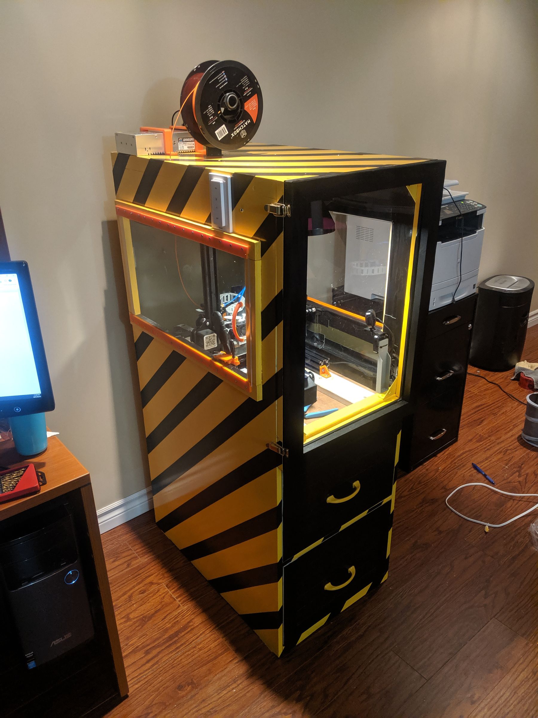 Filing Cabinet 3d Printer Enclosure : 6 Steps (with Pictures ...
