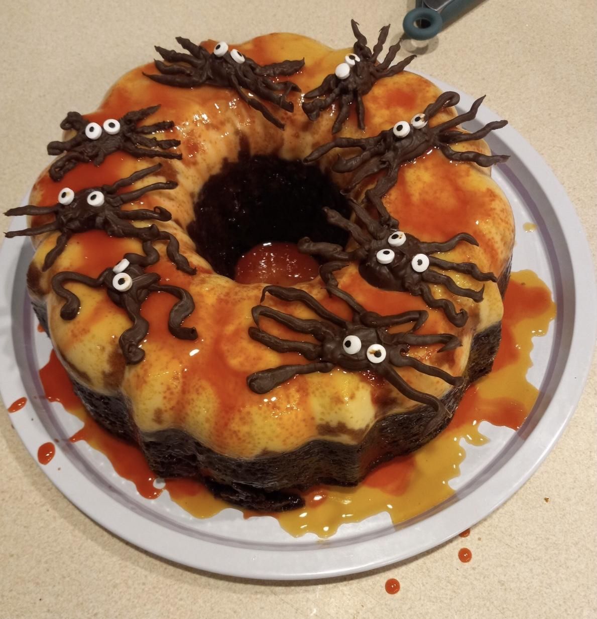 Halloween Themed Chocoflan : 10 Steps (with Pictures) - Instructables