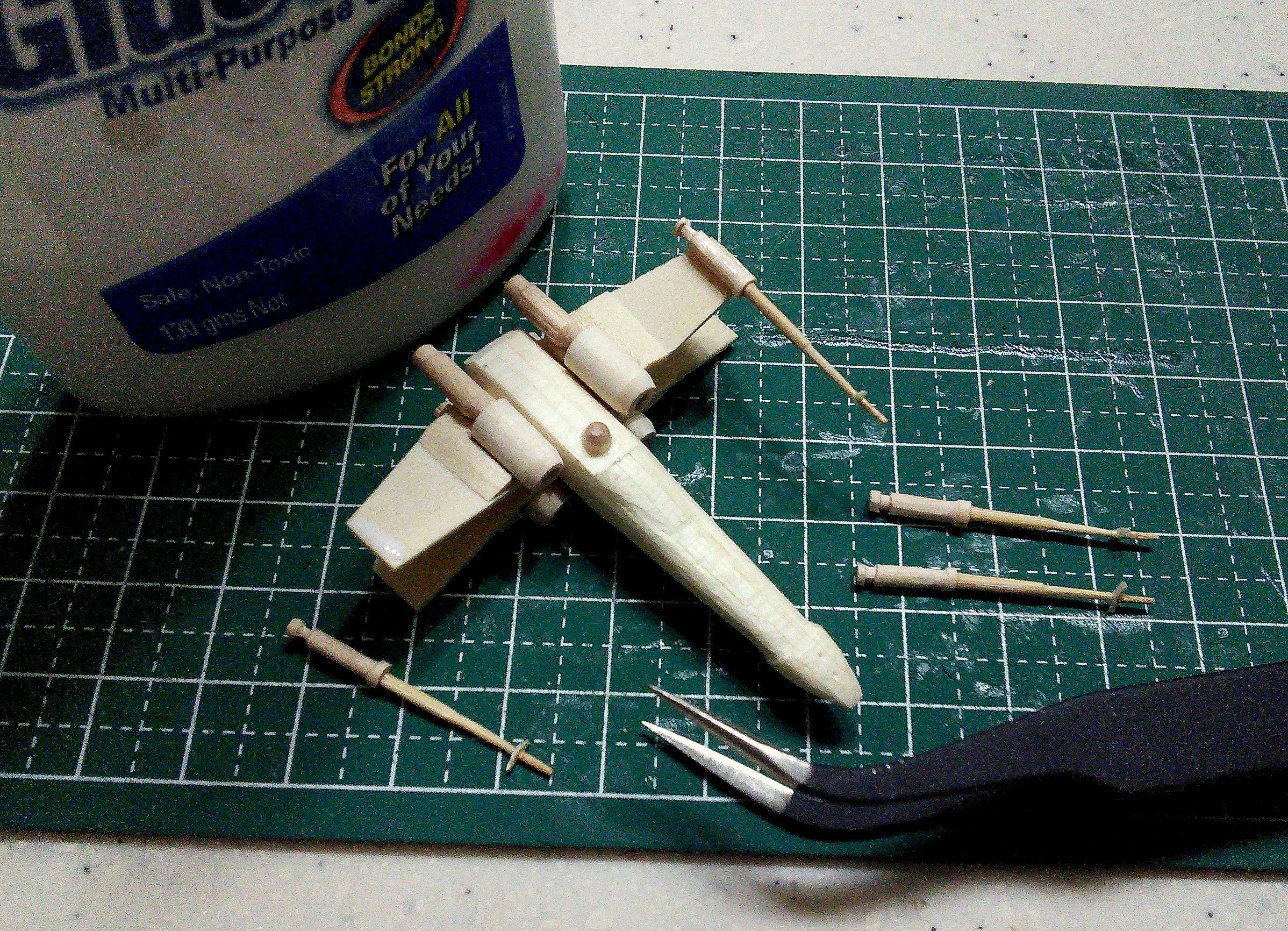 Mini X-Wing Popsicle Stick Model : 5 Steps (with Pictures) - Instructables