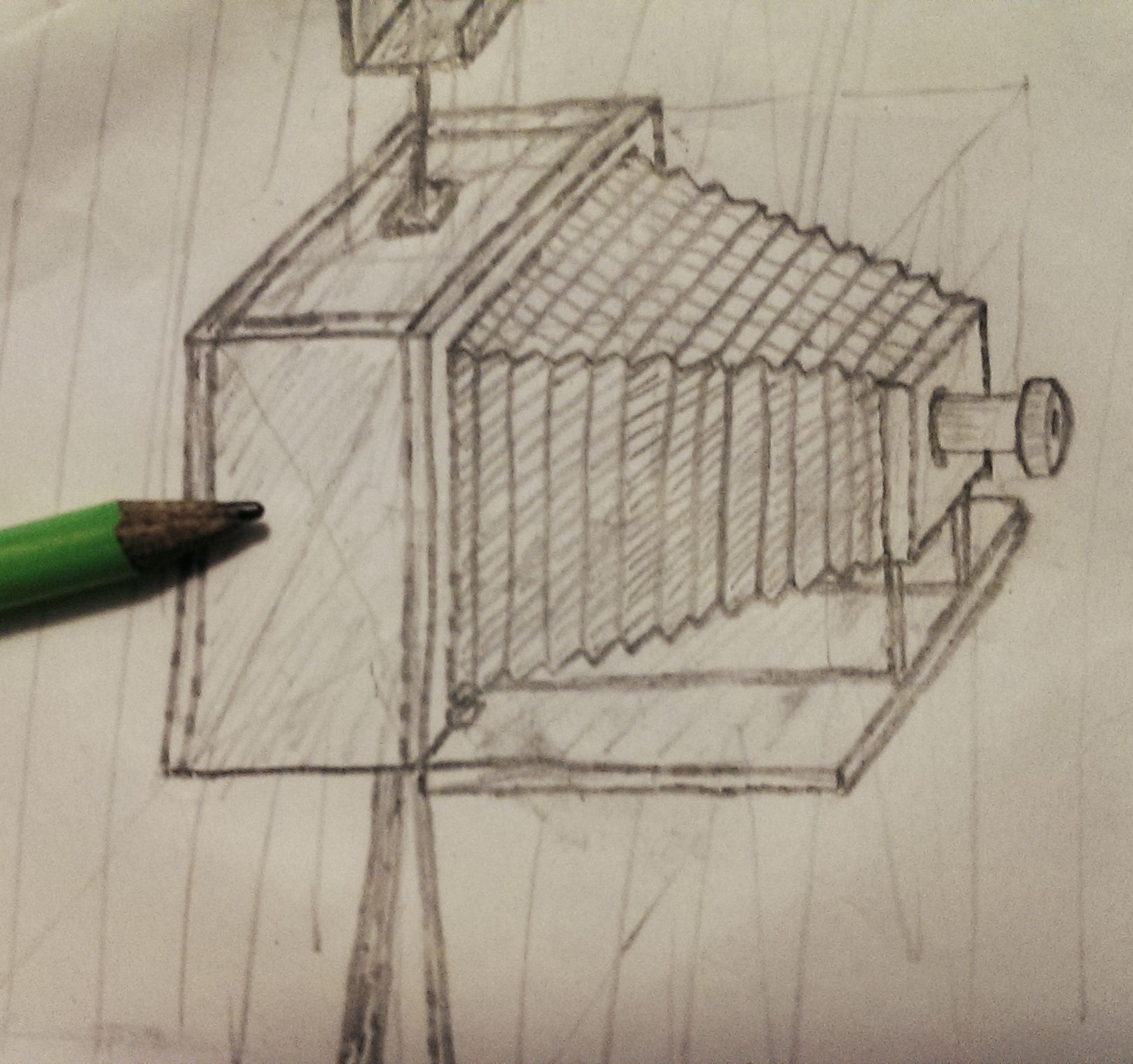 Draw a Plate Camera With Bellows : 3 Steps - Instructables