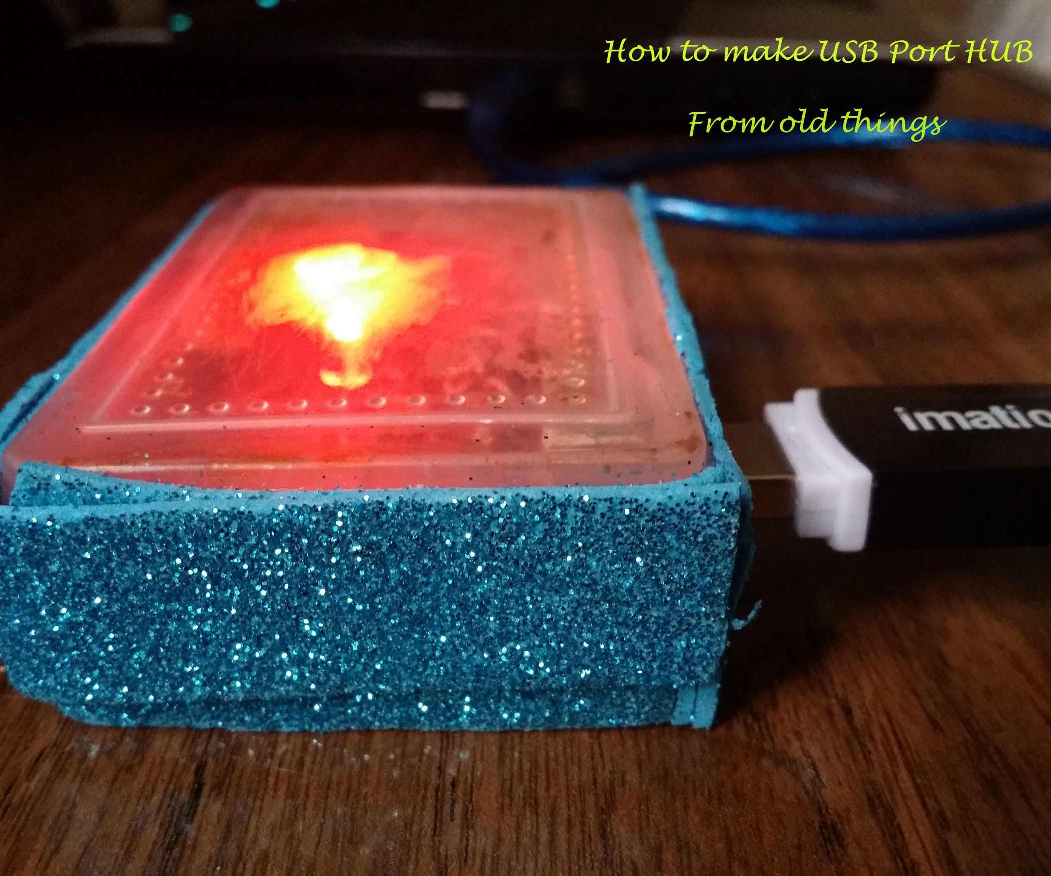 How to Make a Nice USB 3-Port Hub From Old Plastic Box : 6 Steps ...