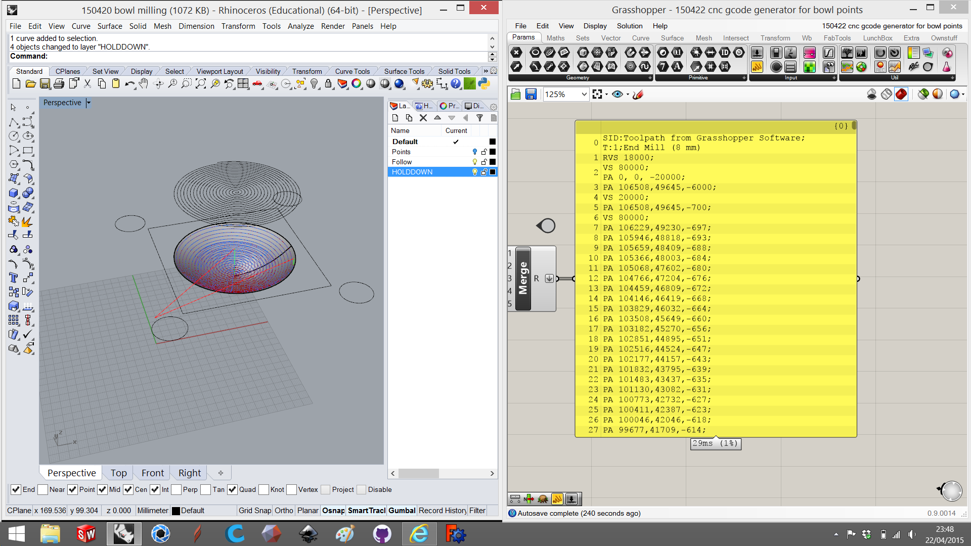 Make Awesome 3D Geometry by Programming CNC-code : 8 Steps (with ...