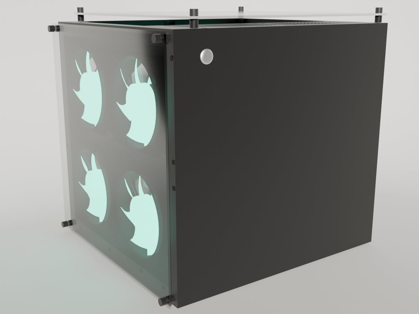 LilCubey - a 3d Printable MATX Acrylic Cube Pc Case : 27 Steps ...