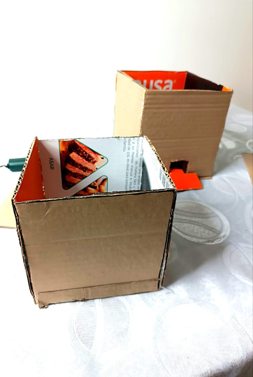 Recycling Bin for Kids Made From Recycled Cardboard : 5 Steps (with ...