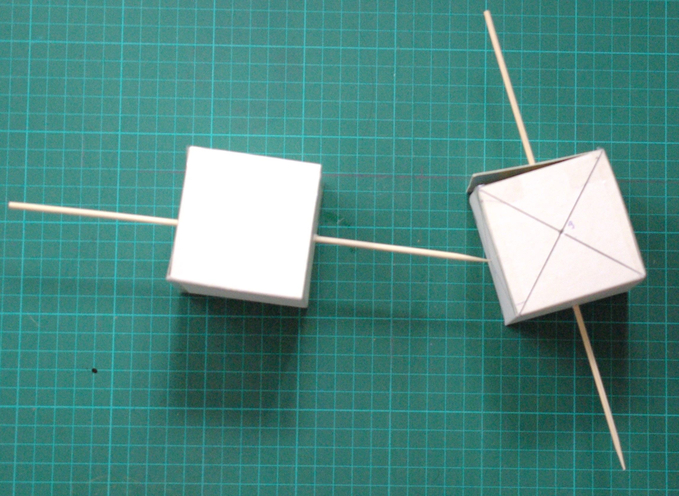 How to Insert Skewers at Right Angles to Each Other Into a Styrofoam ...