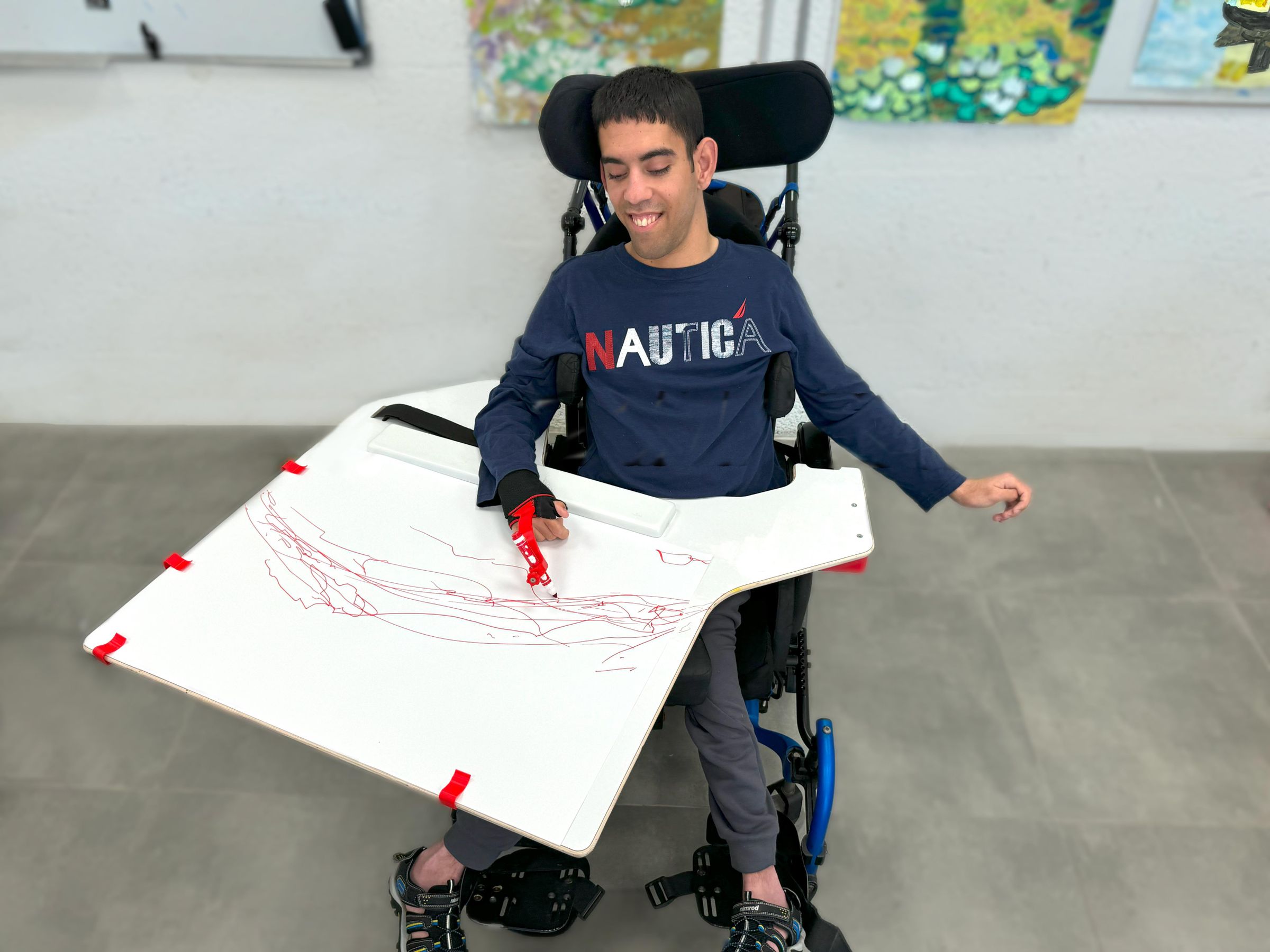 Drawing Table and Hand Tool for Drawing, for People With Cerebral Palsy ...