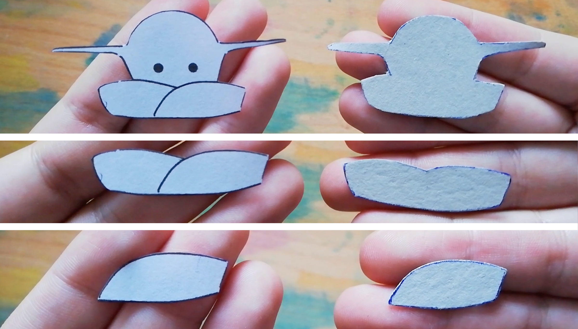 Baby Yoda Cardboard Keychain : 6 Steps (with Pictures) - Instructables