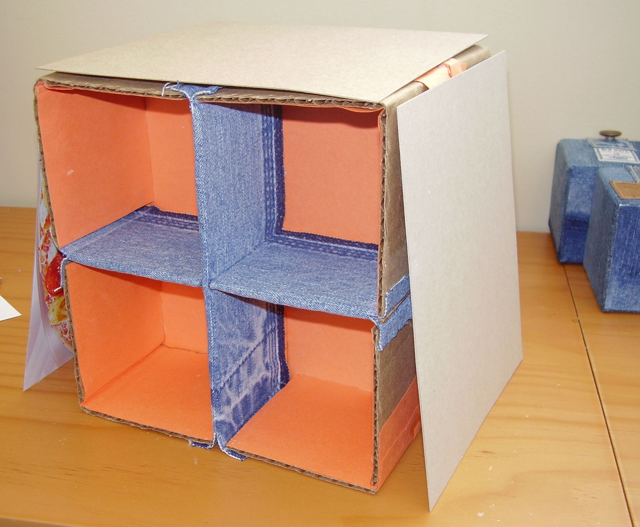 Cardboard + Denim Drawer : 11 Steps (with Pictures) - Instructables