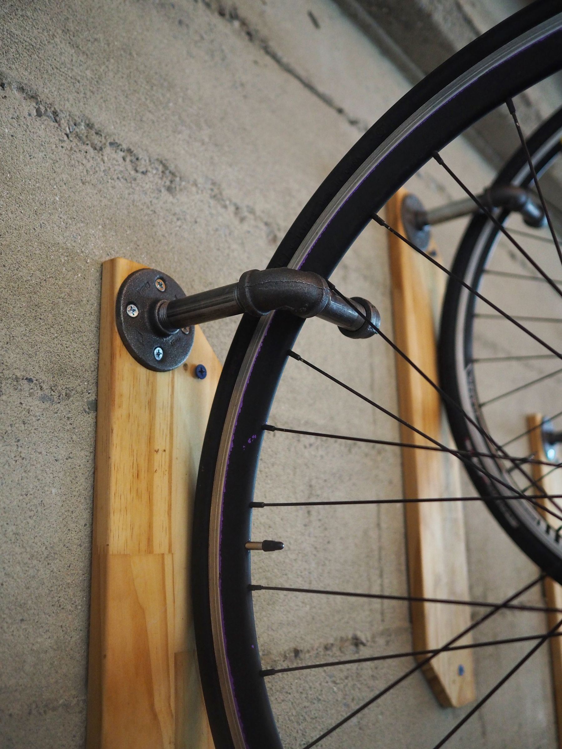 Reclaimed Wood and Pipe Bike Hangers : 5 Steps (with Pictures ...