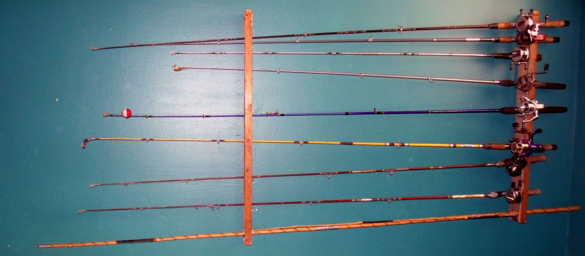 Simple Overhead Fishing Rod Rack - Instructables