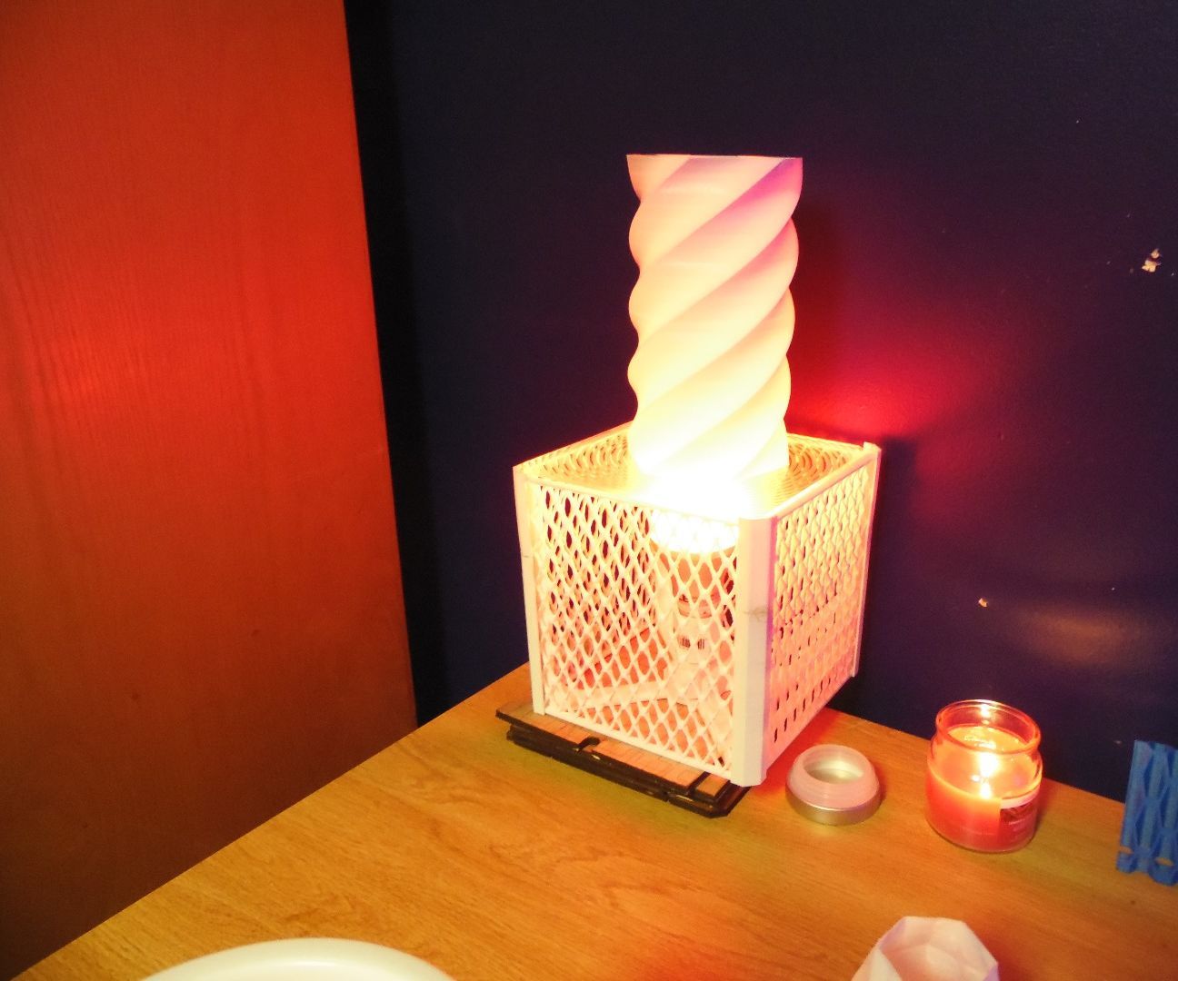 Customizable 3D Printed Laser Cut Lamp : 4 Steps (with Pictures ...