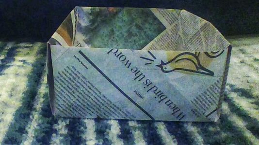 Large Newspaper Origami Boxes : 7 Steps - Instructables
