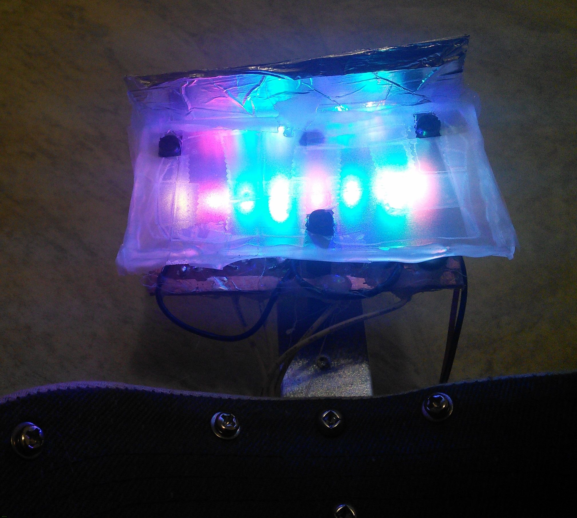Visor Mounted Multi-Colour LED Light Therapy Lamp : 9 Steps (with ...