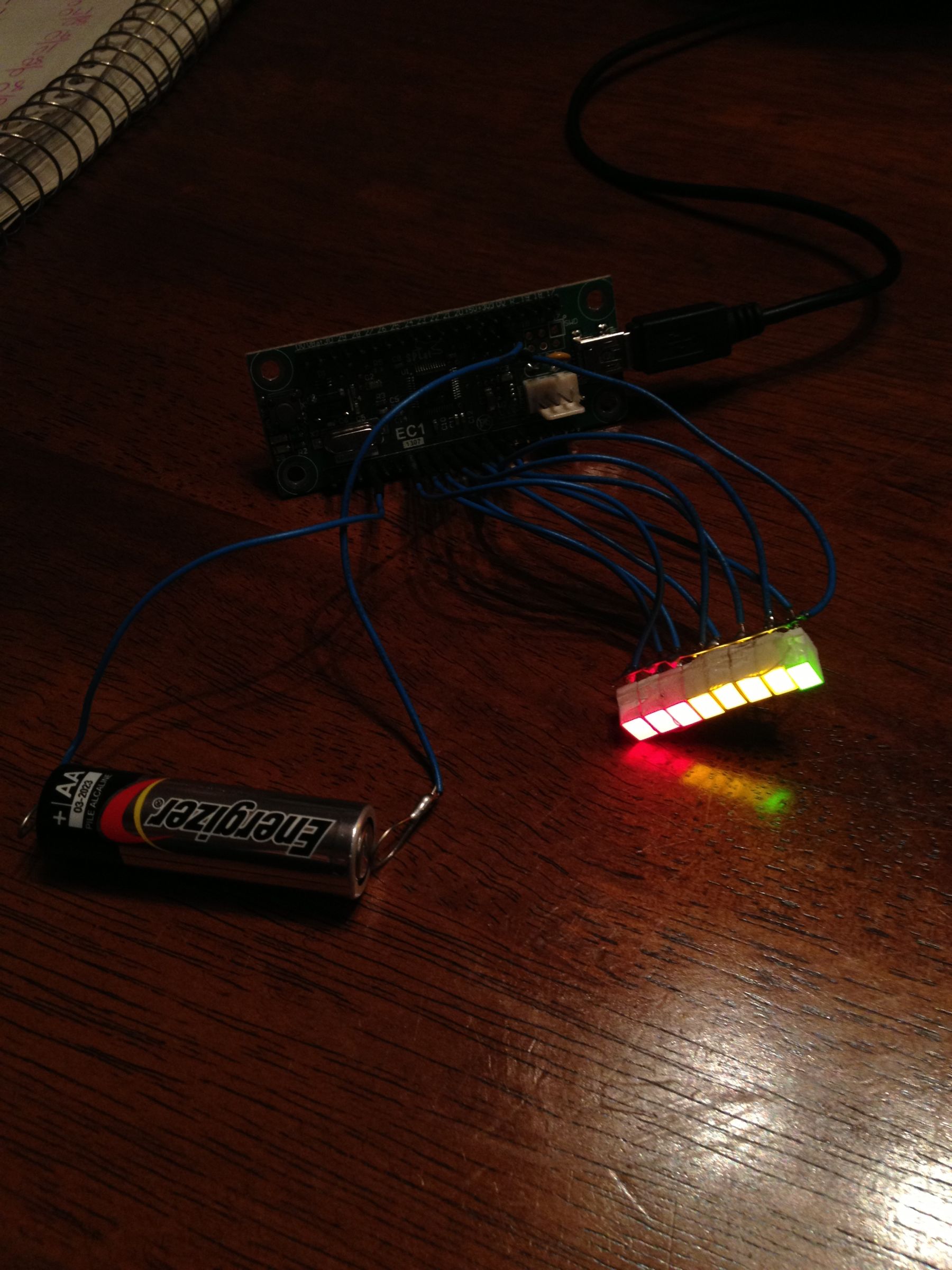 SPLat EC1 Based AA and AAA Battery Tester With Bar Graph : 6 Steps ...