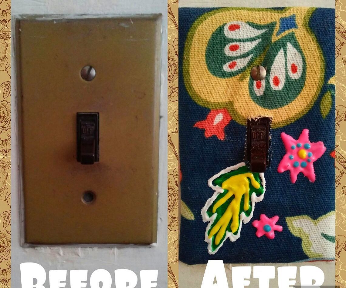Fabric Covered Light Switch Plate : 6 Steps (with Pictures) - Instructables