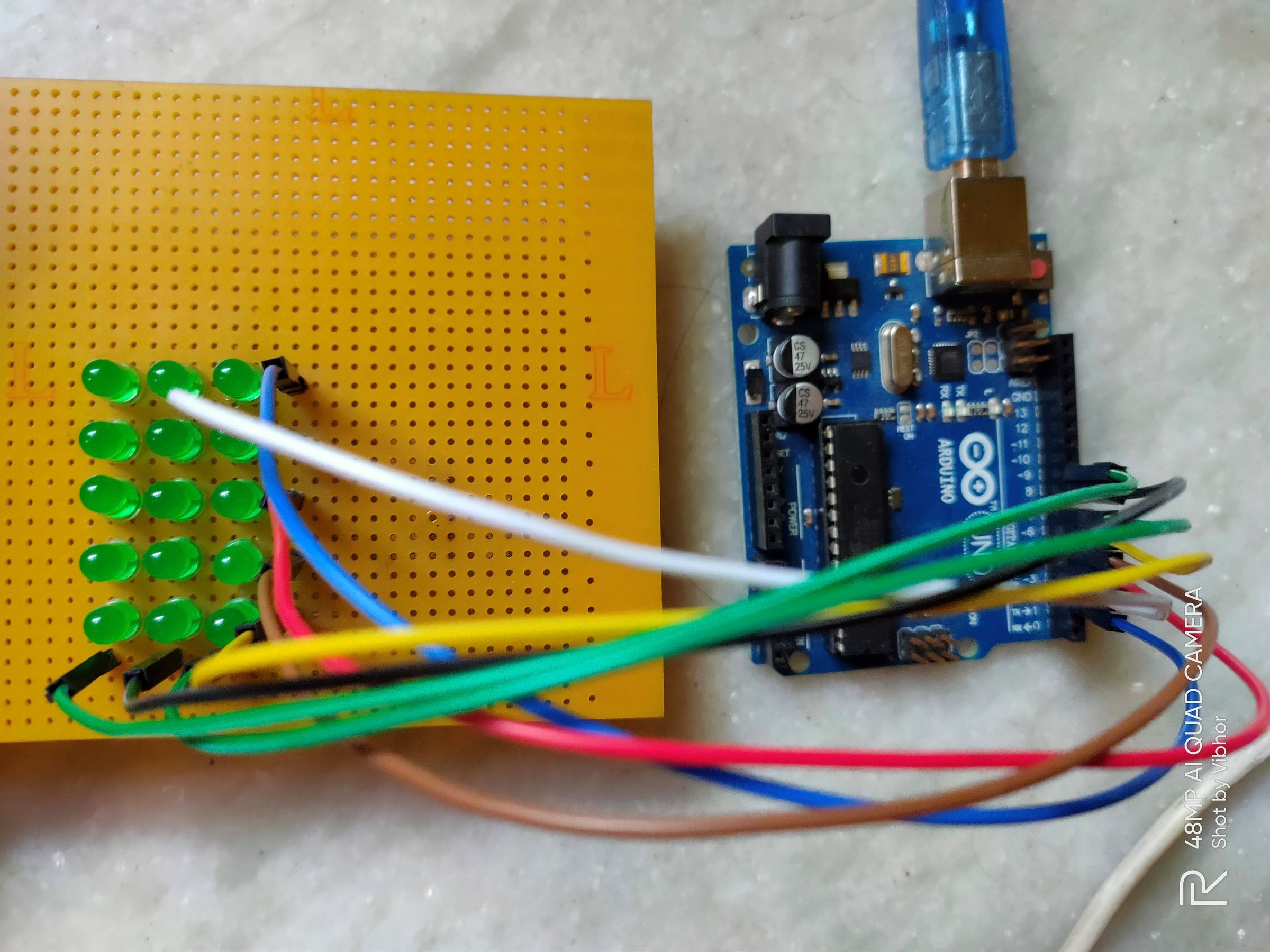 5X3 MATRIX DISPLAY USING LEDs AND CONTROL IT USING ARDUINO : 3 Steps ...