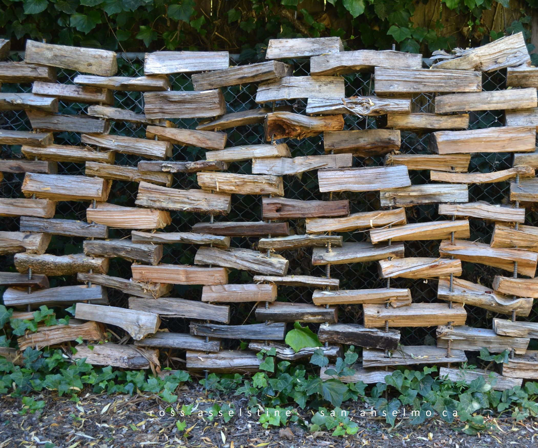 How to Build a Firewood Fence : 4 Steps - Instructables