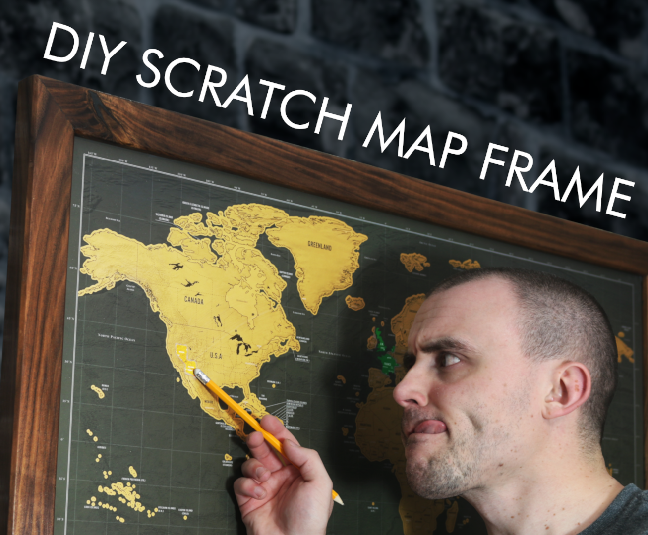 How to Make a Picture Frame for a Scratch Map : 7 Steps (with Pictures ...