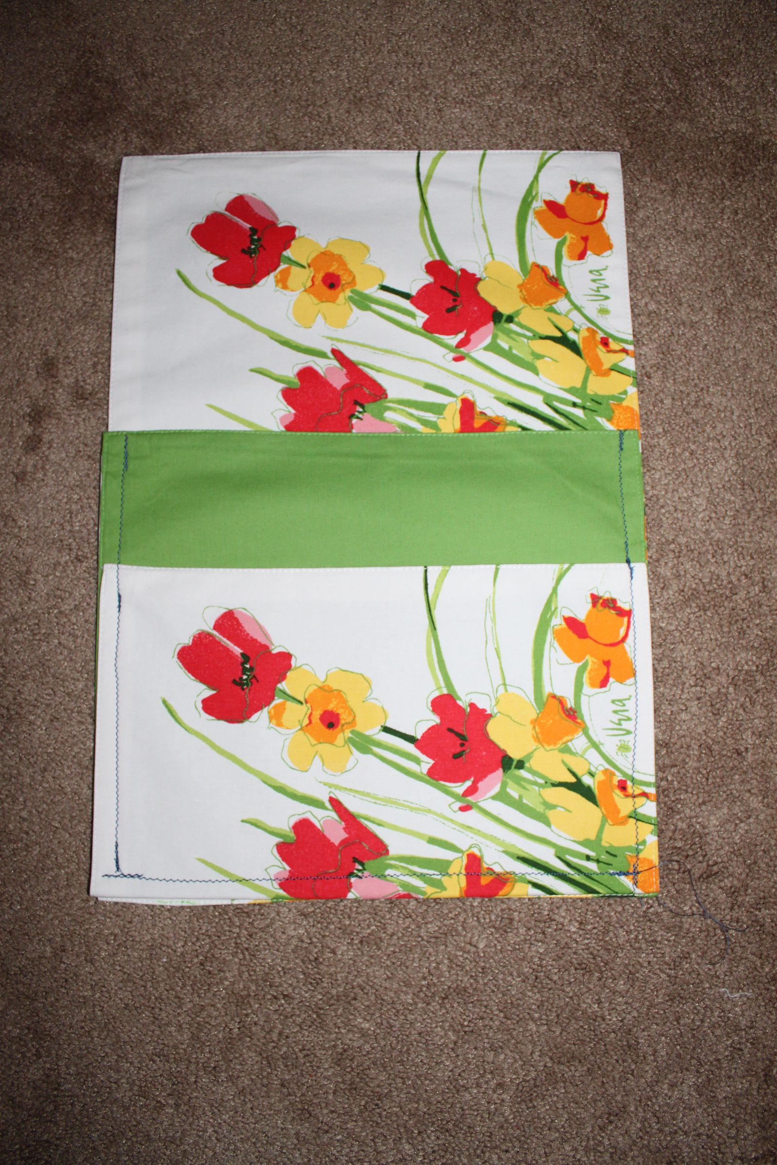 Easy Bedside Caddy Made From Two Placemats : 6 Steps (with Pictures ...