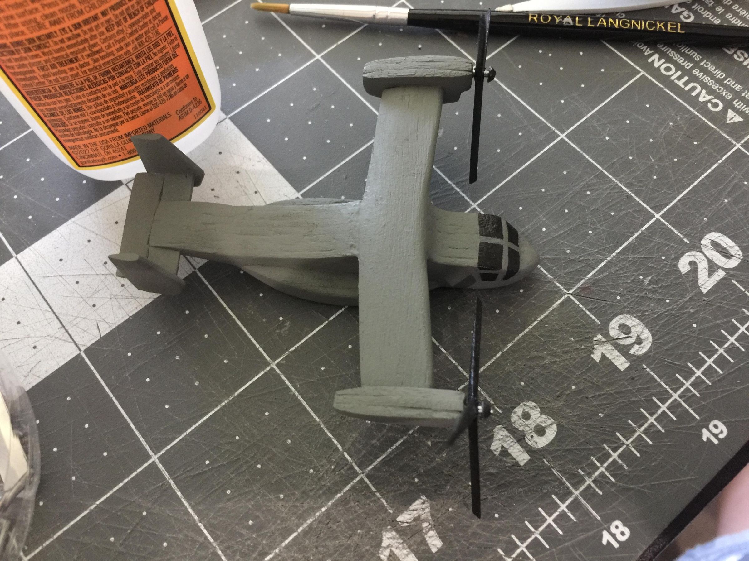 V-22 Osprey Military Aircraft Out of Popsicle Sticks : 10 Steps (with ...