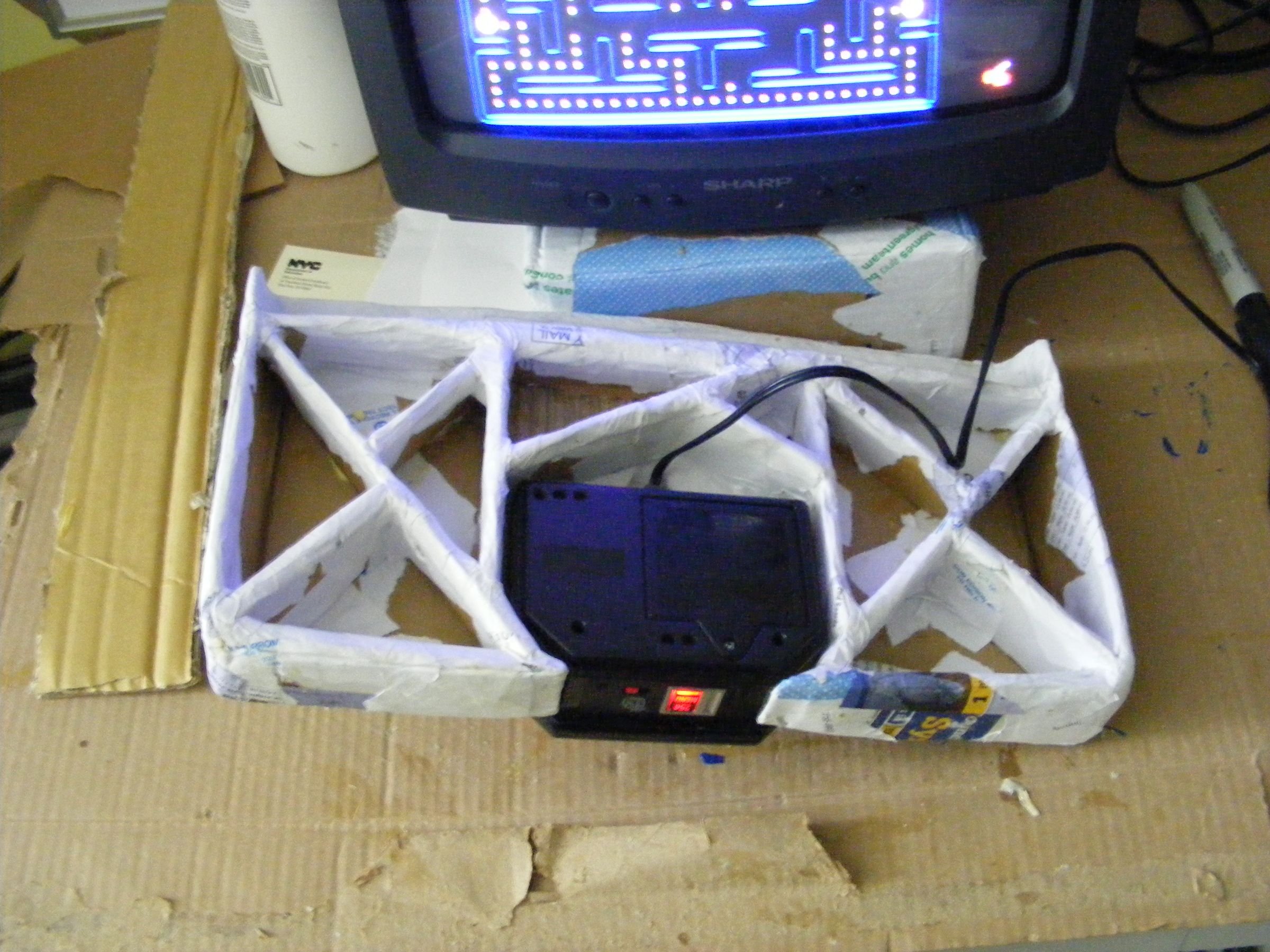 Cardboard Bar Top Arcade Game Console - Lithium Rain Recycled ...