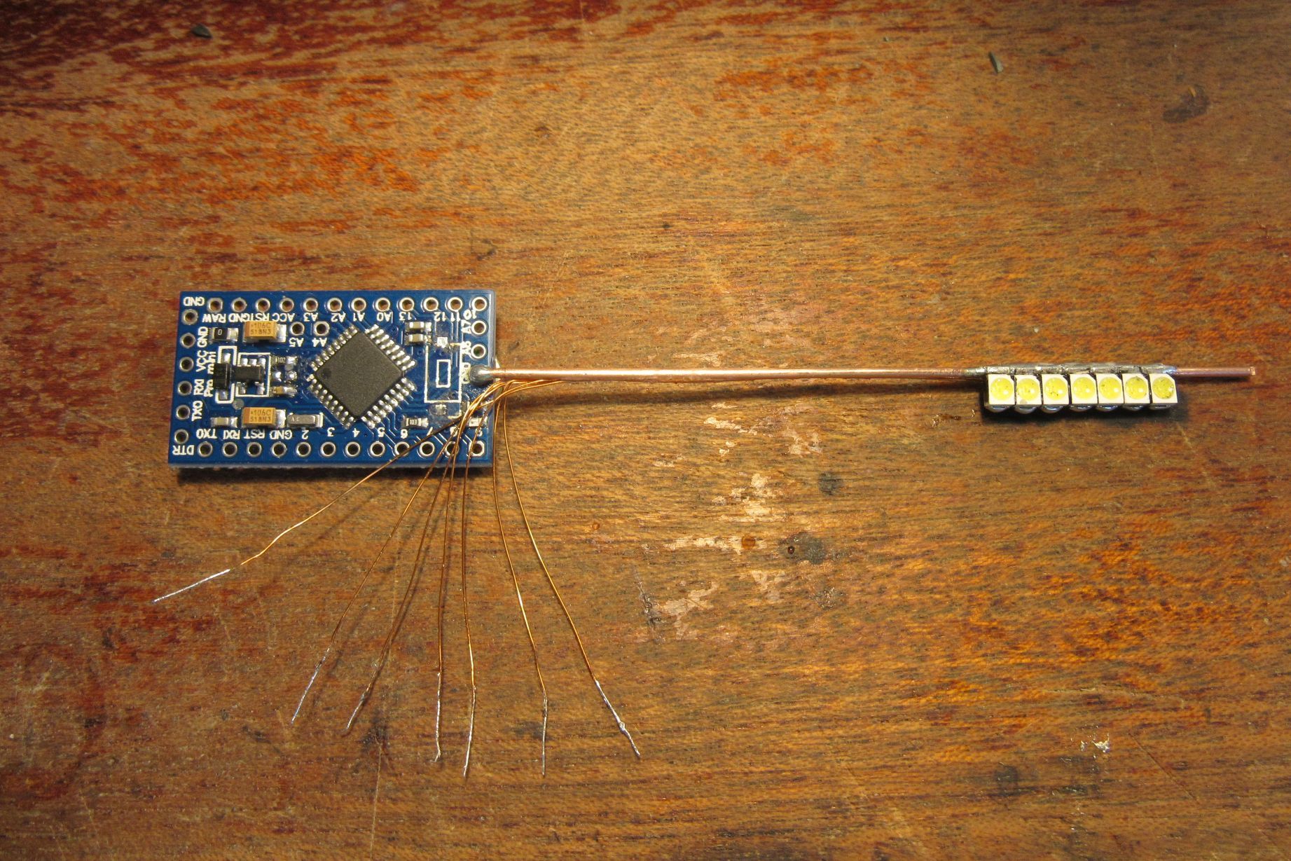 Arduino Wireless Power POV Word Clock : 8 Steps - Instructables