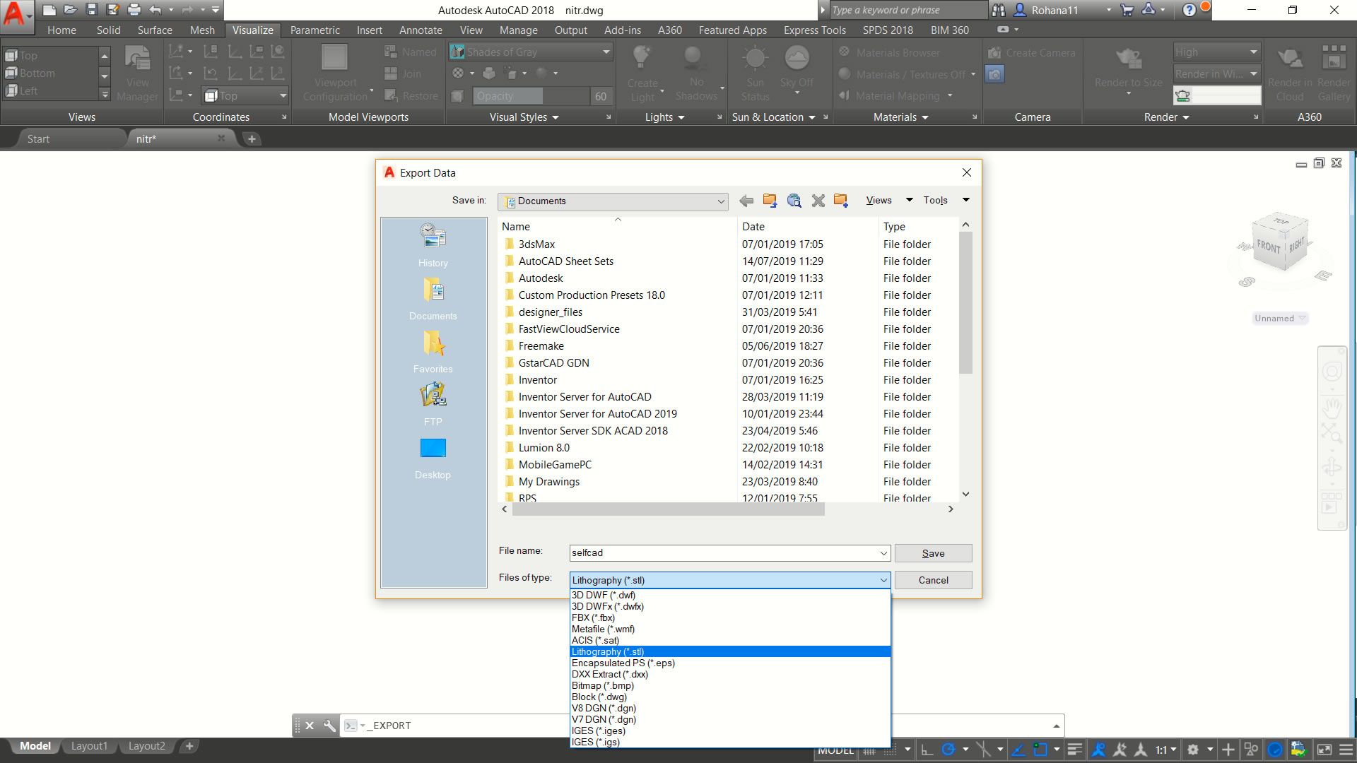 SelfCAD Slice AutoCAD 3D Model for Printing : 4 Steps - Instructables