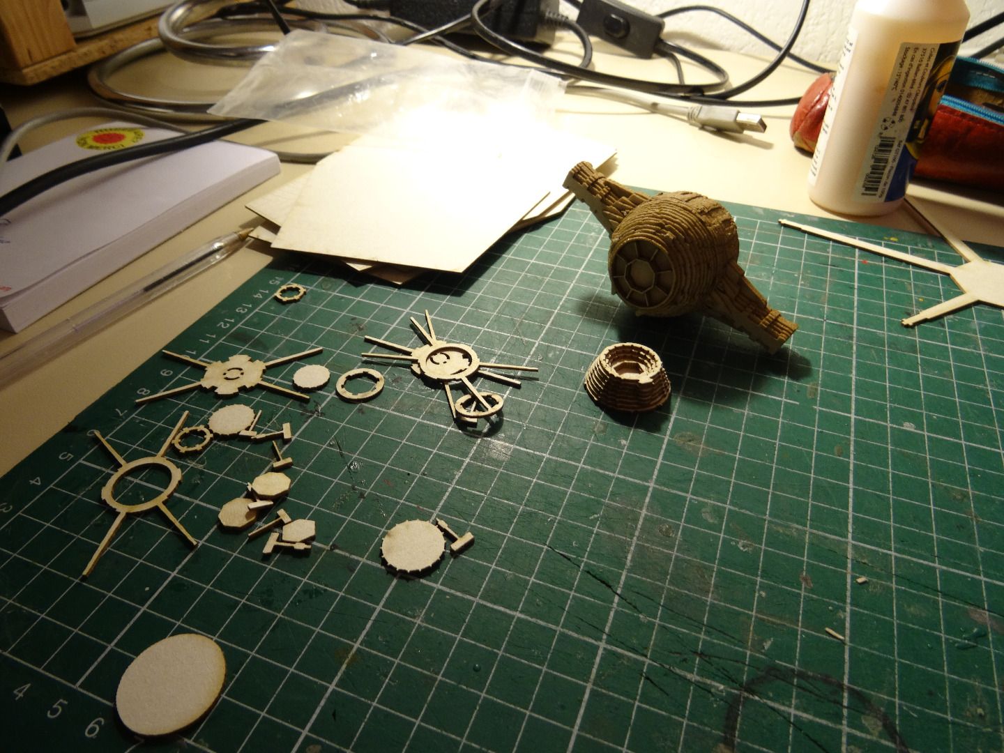 Laser Cut TIE Fighter Model : 4 Steps - Instructables