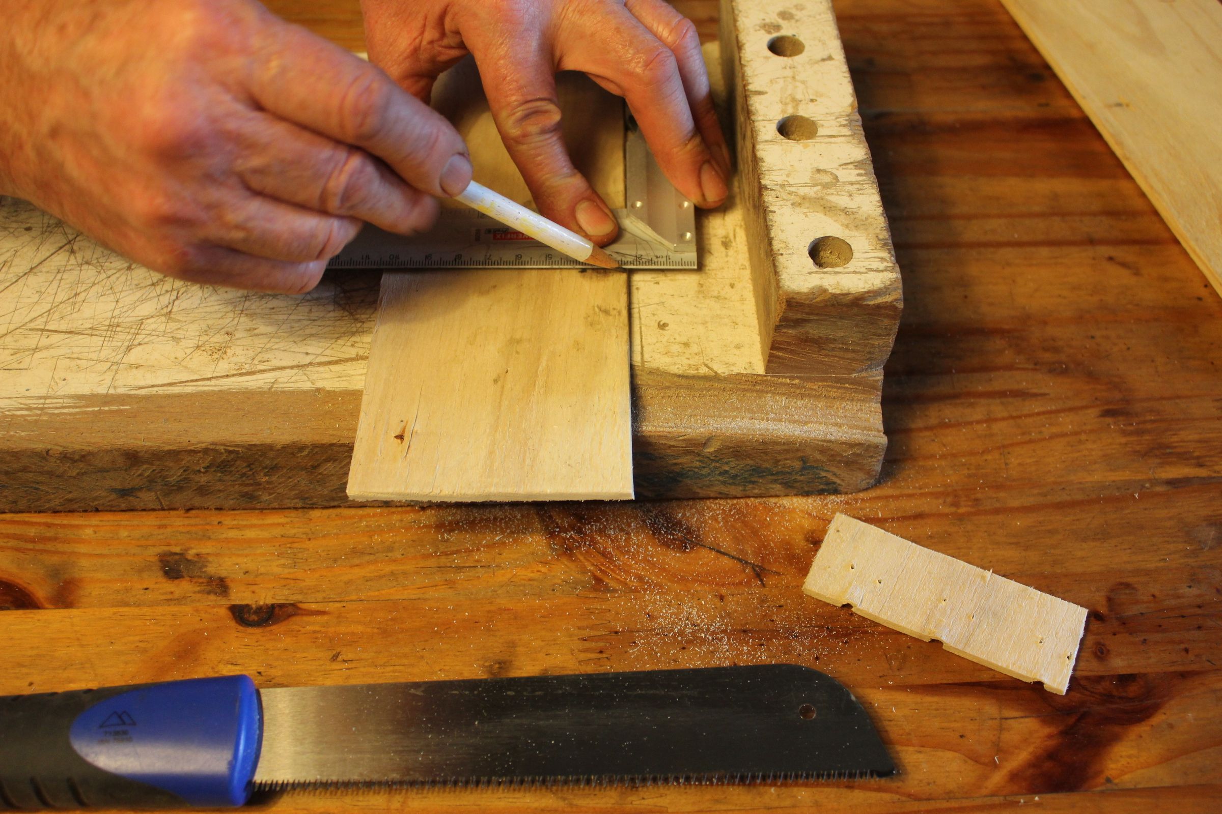 Home-made Scrap Wood Greetings Cards, Ornaments and Table Decorations ...