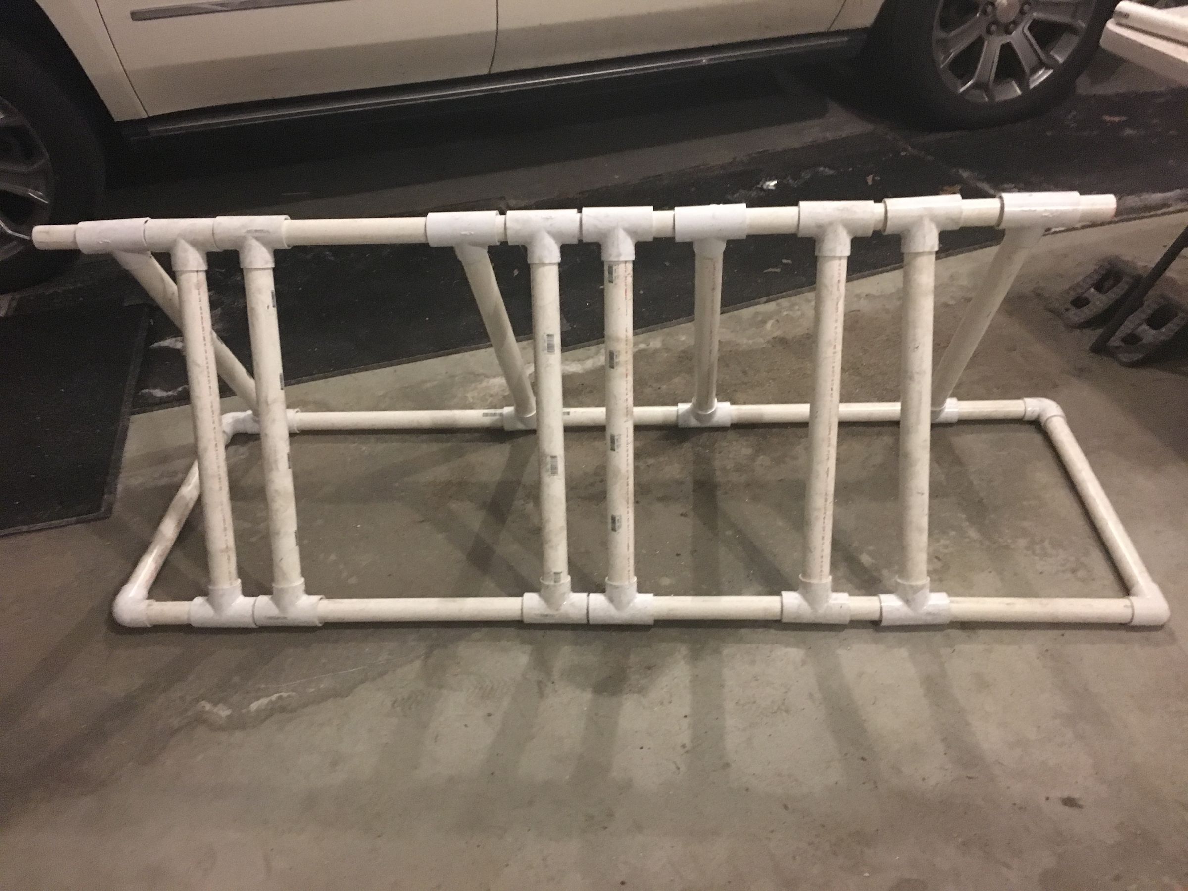 Foldable, Adjustable PVC Bike Rack : 7 Steps (with Pictures ...