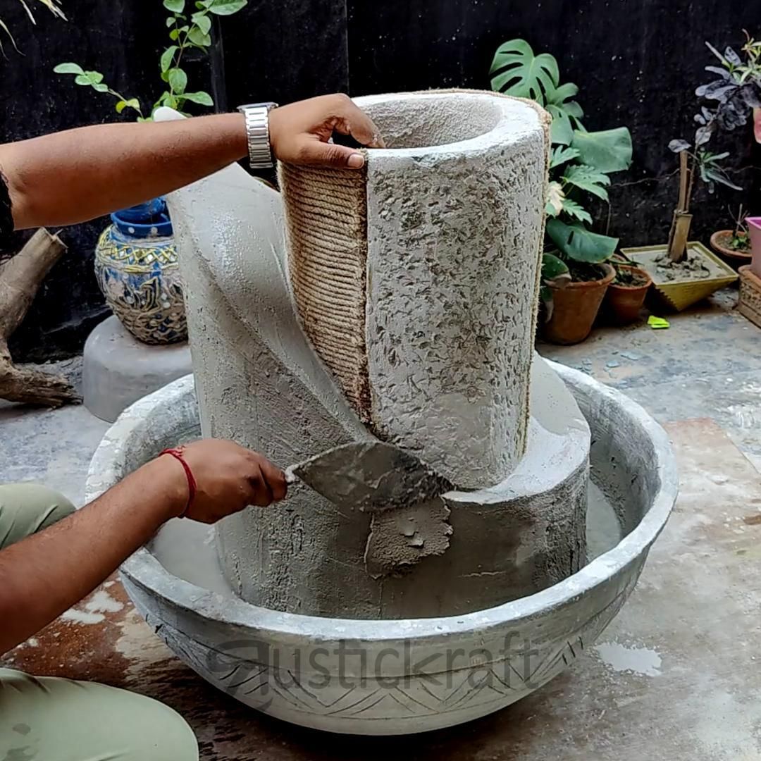 Built My Own Concrete Fountain for a Serene Backyard : 14 Steps ...