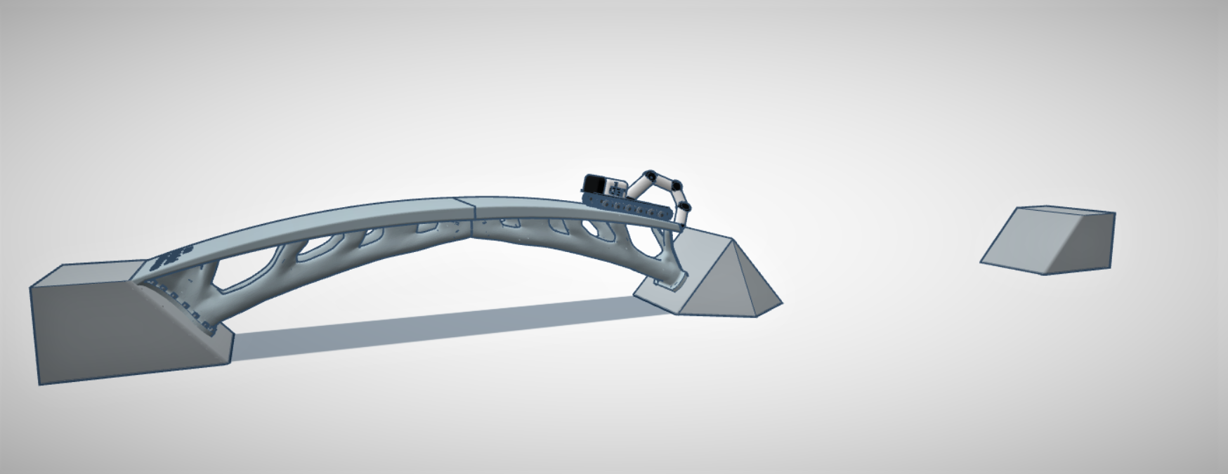 Double Arched Pedestrian Bridge (Inverted Version) : 14 Steps ...