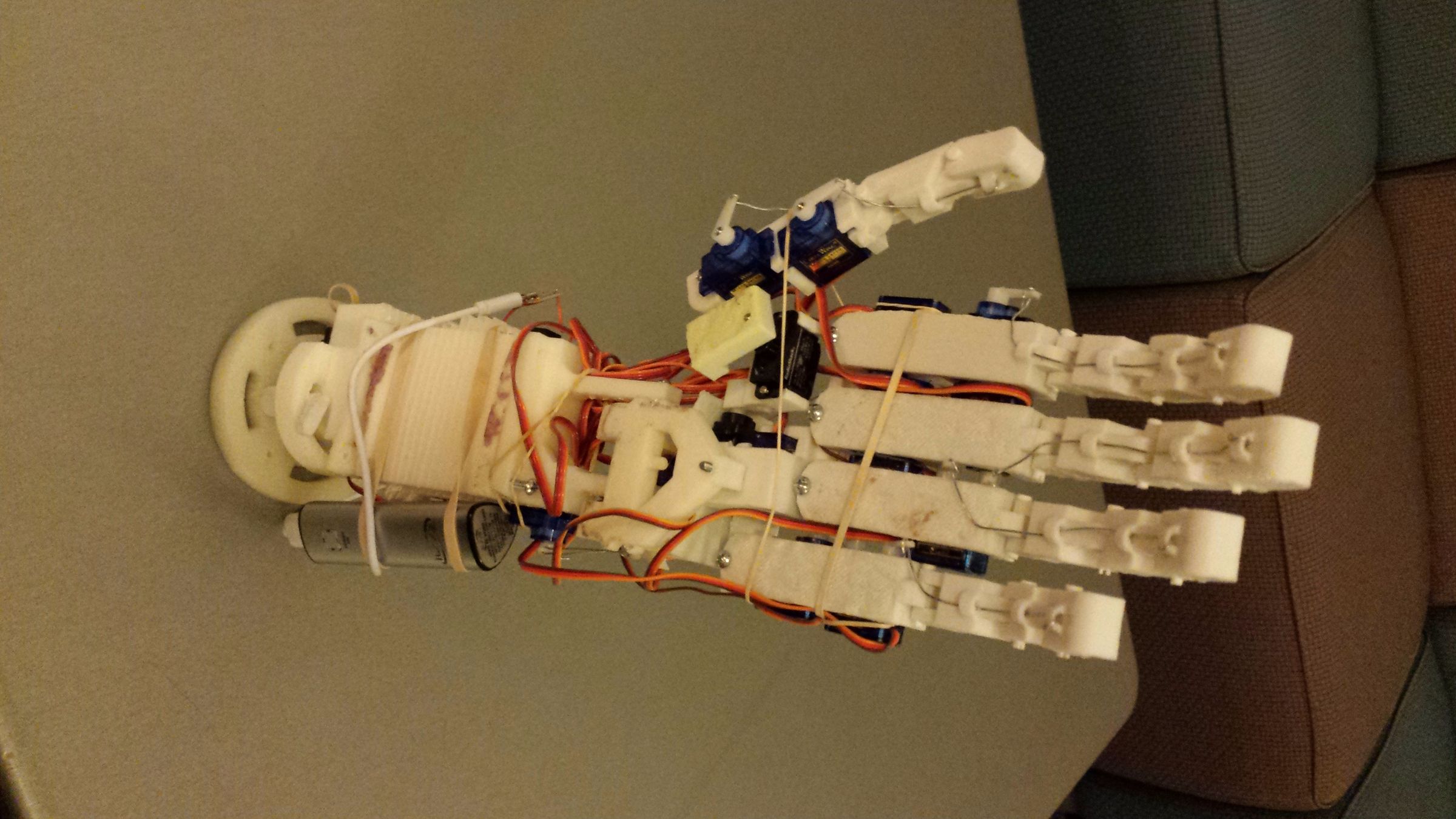Modular Robotic Hand & Arm (With Extended Range of Motion) (3D Printed ...