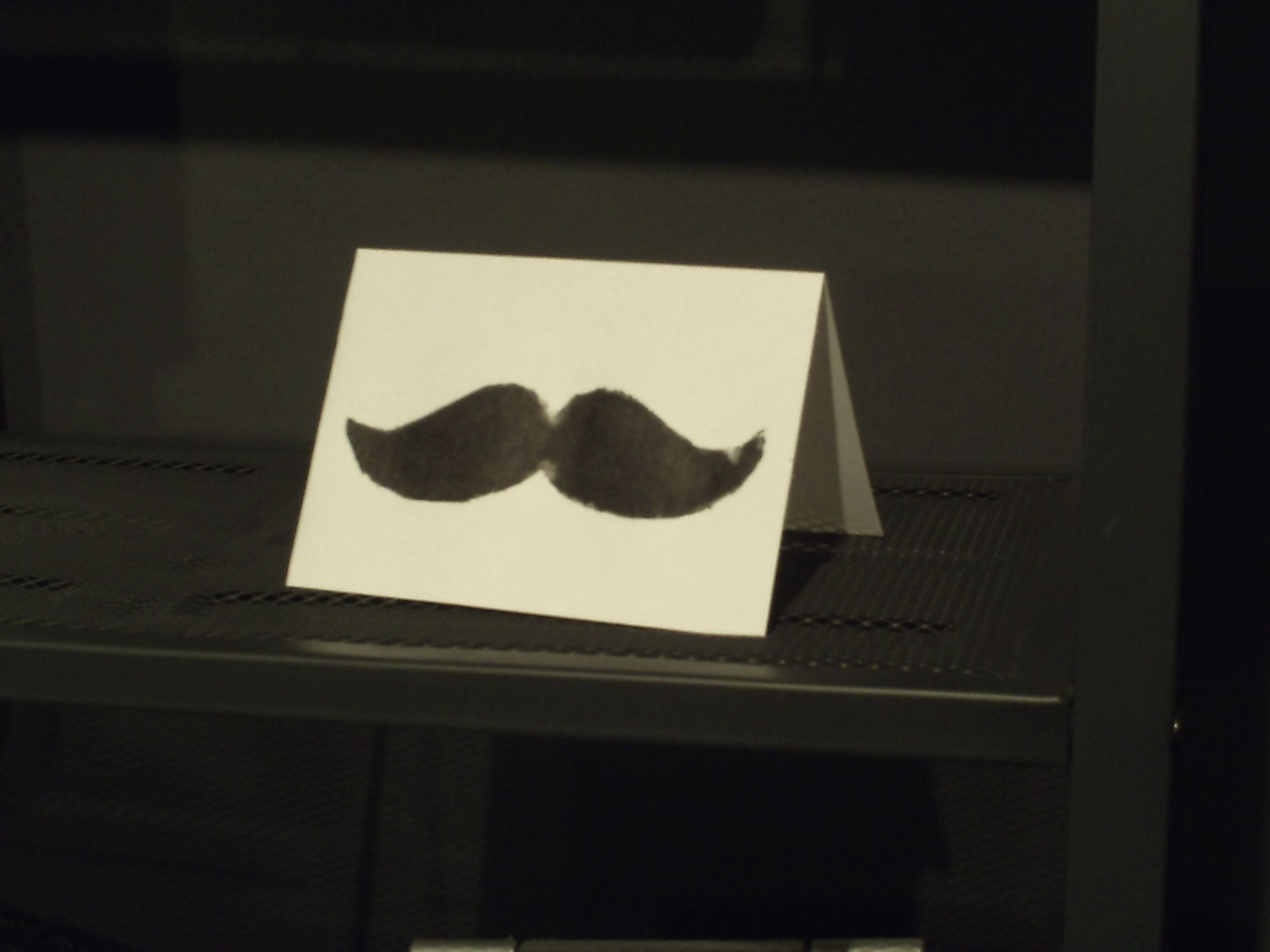 Moustache Card (made With Foam Stamp Press). - Instructables