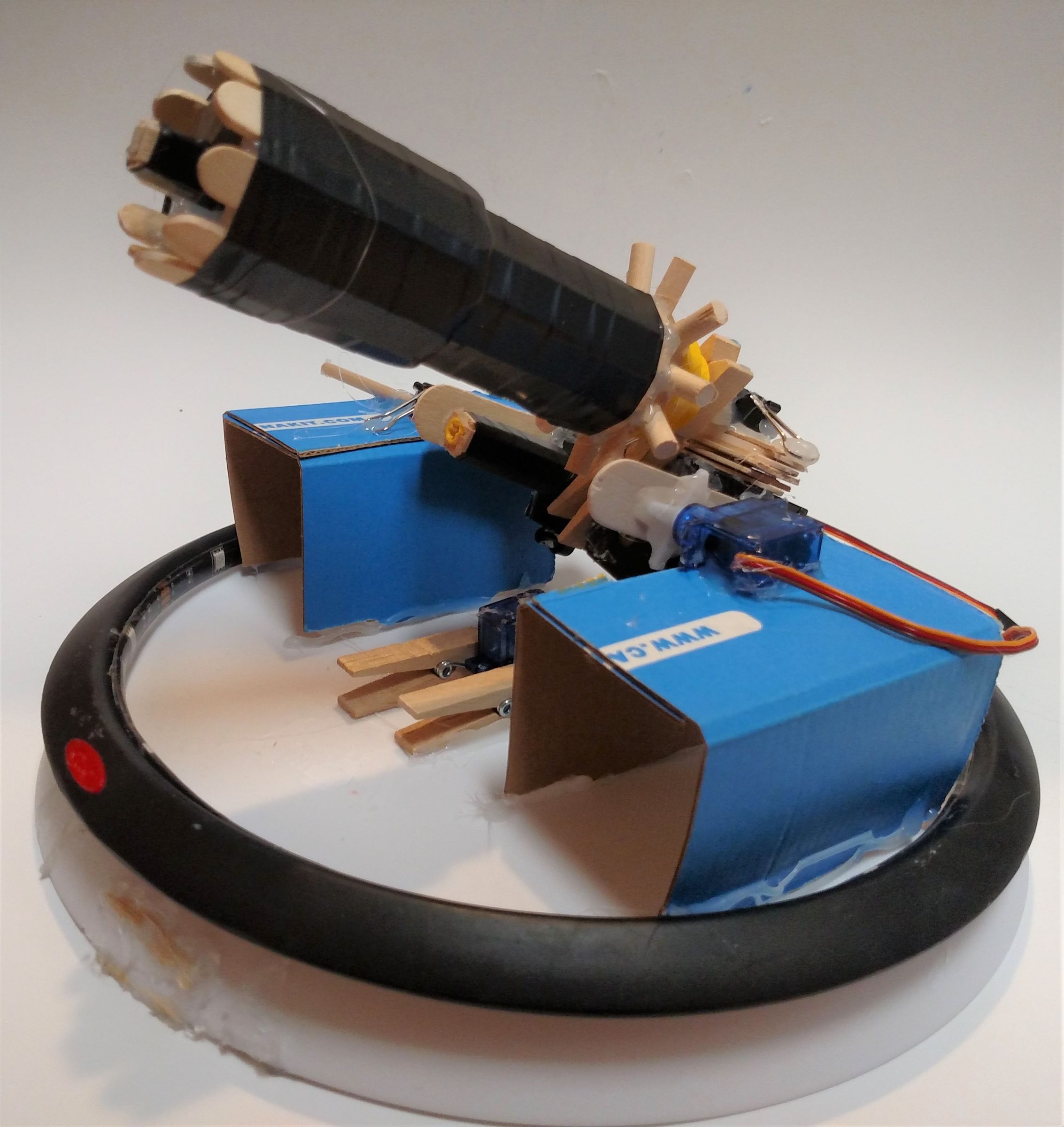 Rubber Band Gatling Gun Turret (Arduino) : 12 Steps - Instructables