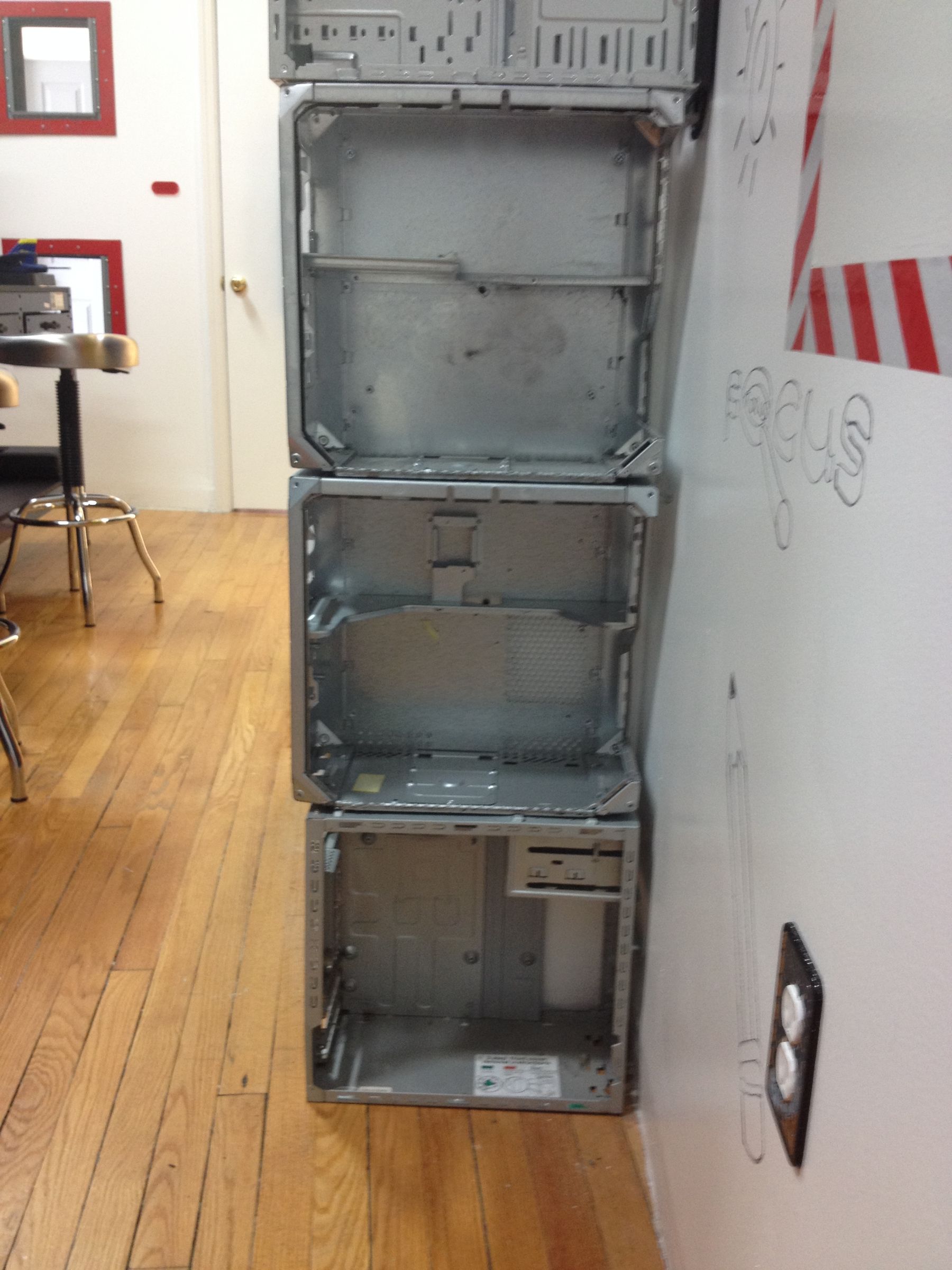 Turn Old Computer Tower Frames Into Heavy Duty Shelving. : 4 Steps ...