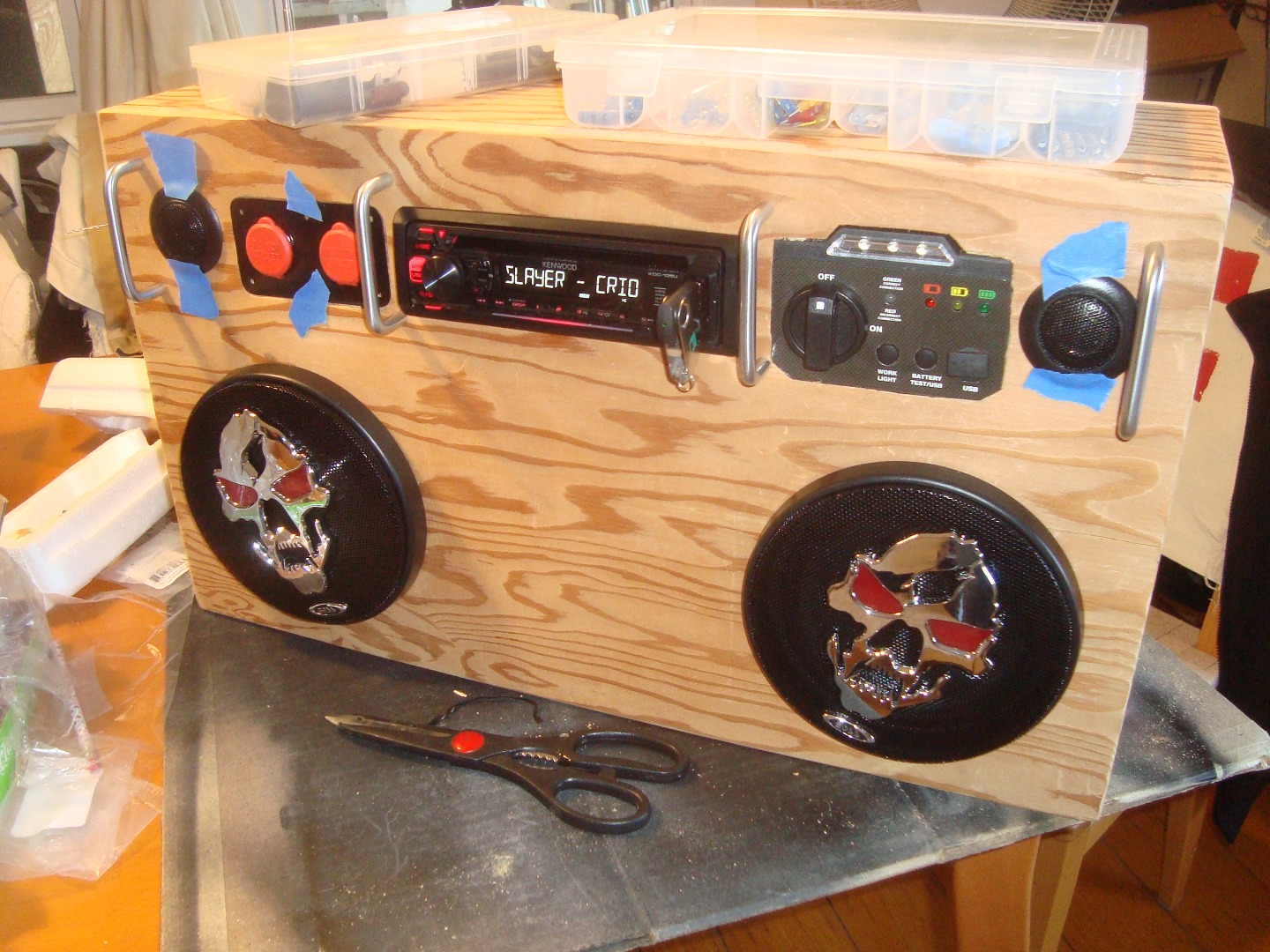 Boom Box for the Workshop, Tailgating, Etc. : 6 Steps (with Pictures ...