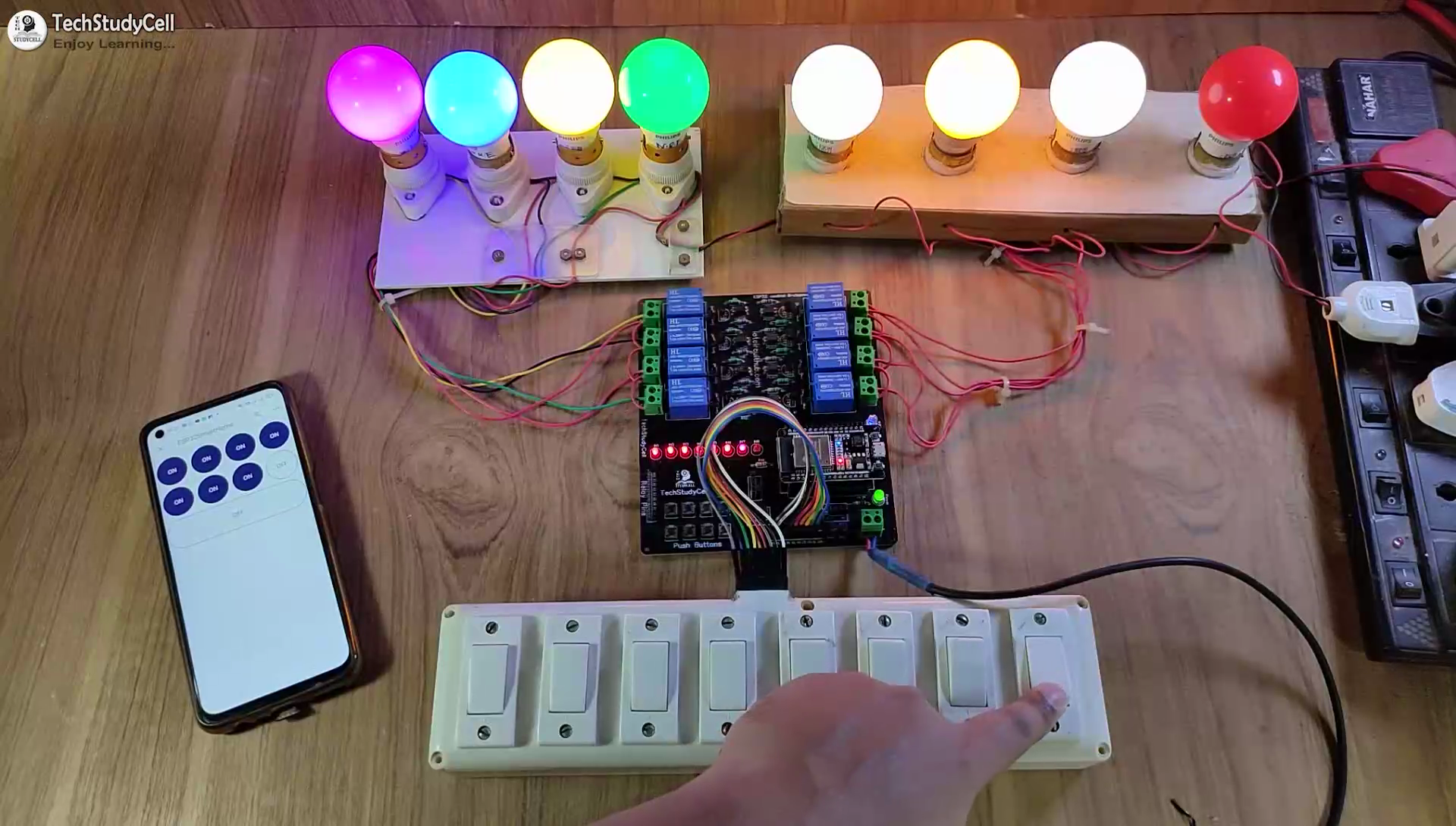 Home Automation Project Using Blynk ESP32 | IoT Projects 2021 : 16 ...