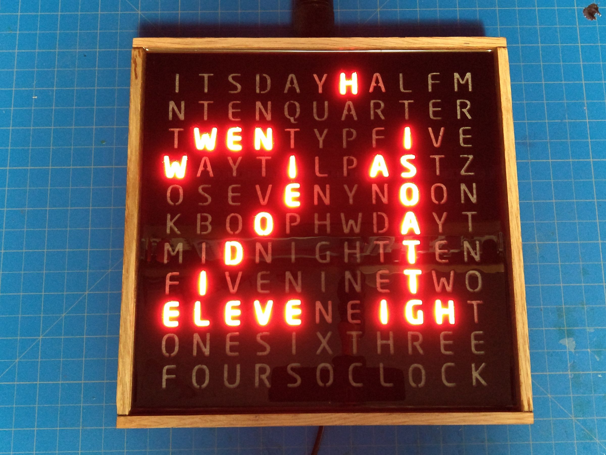 Word Clock : 21 Steps (with Pictures) - Instructables