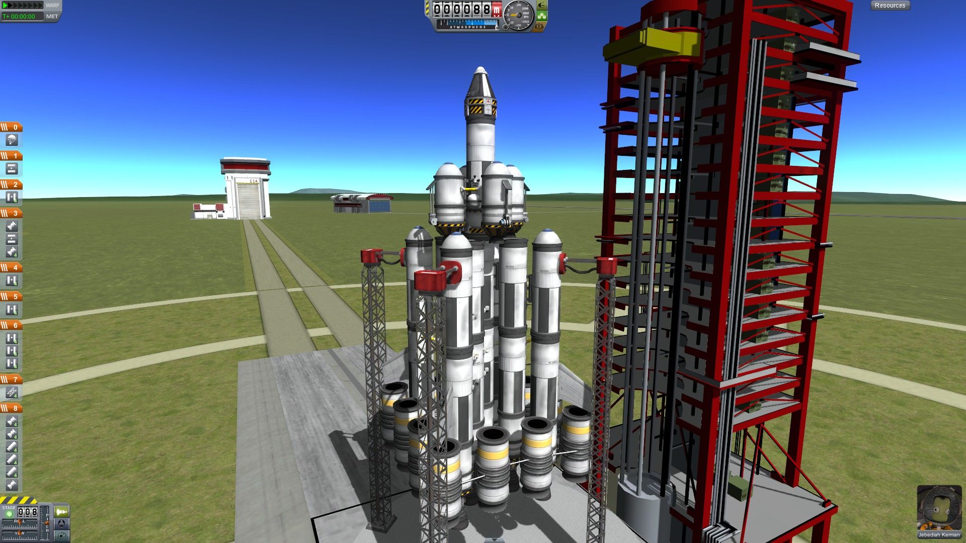 Kerbal Space Program Rocket On Launchpad
