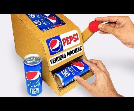 How to Make PEPSI Vending Machine From Cardboard DIY at Home : 7 Steps ...