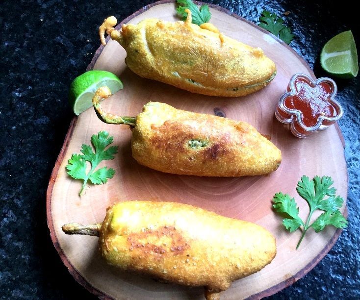 Indian Style Mirchi Pakoda/Stuffed Chili Fritters : 14 Steps (with ...