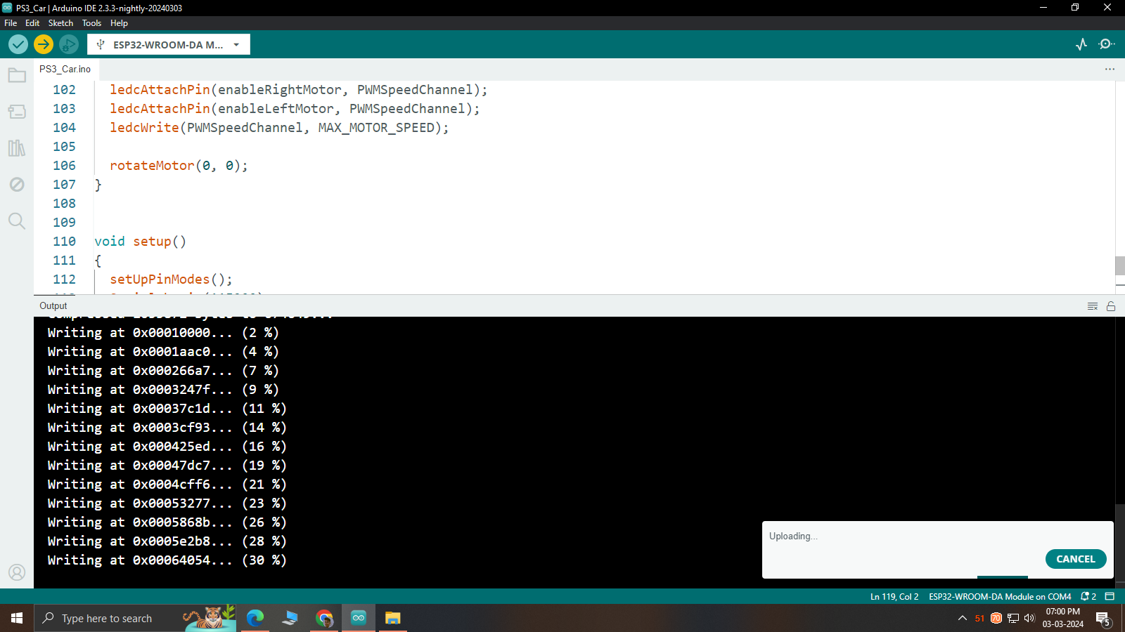 Building a Bluetooth-Controlled Robot Car With ESP32 and PS3 Controller | DIY : 7 Steps ...