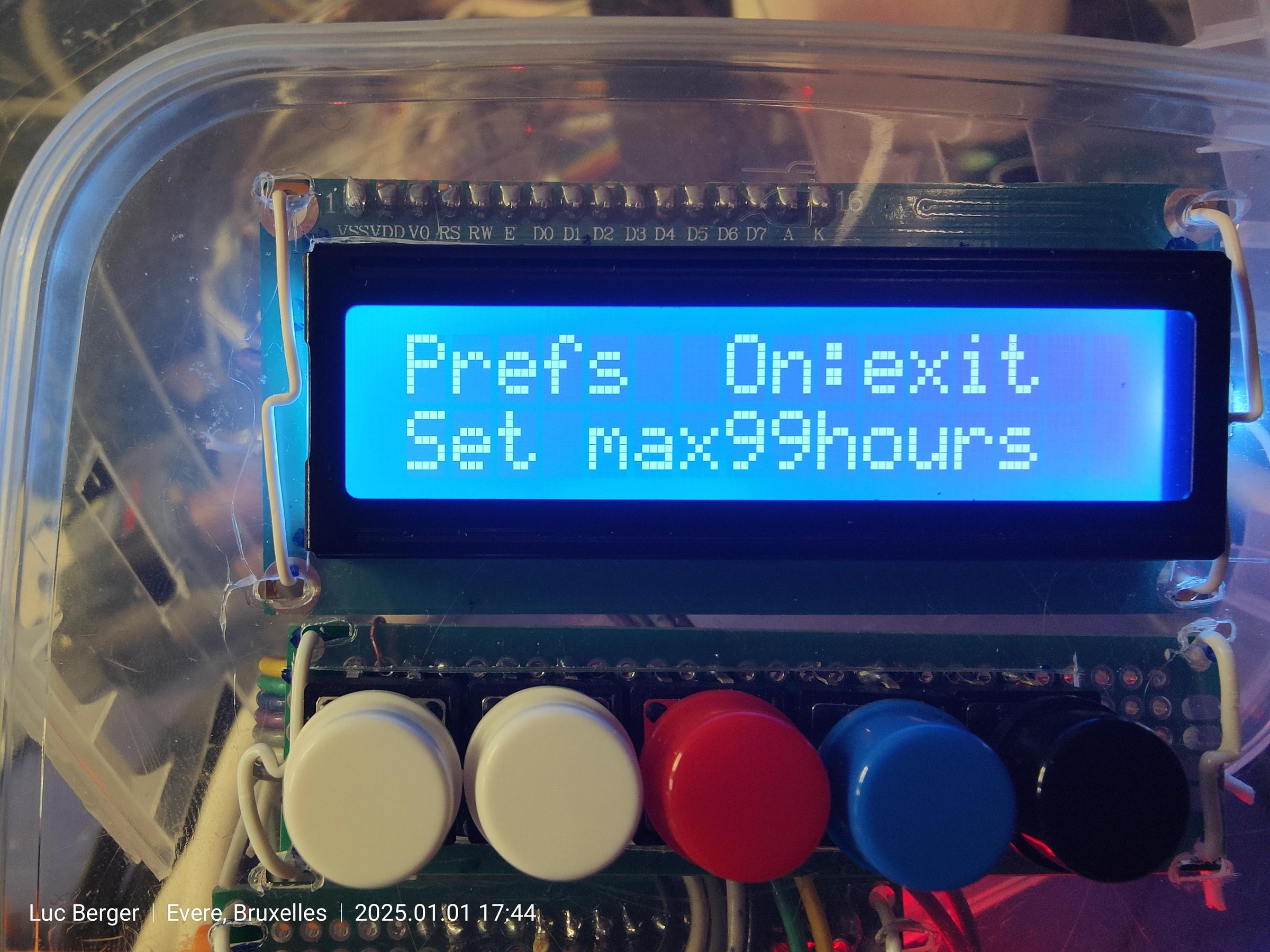 Power by Countdown Timer, LCD Display 16x2, 5 Buttons - Instructables