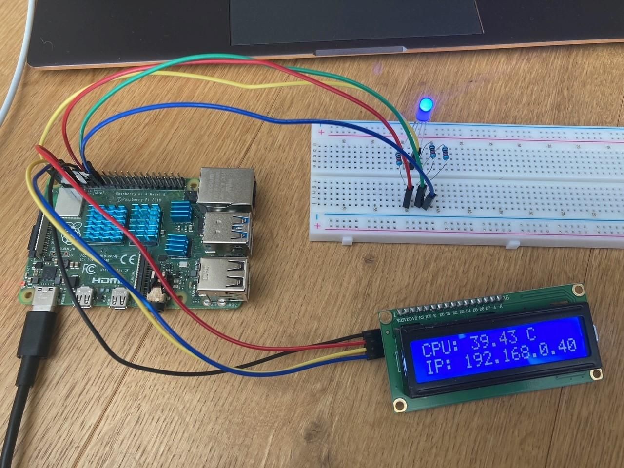 Display CPU Temperature and IP Address for Raspberry Pi : 5 Steps ...