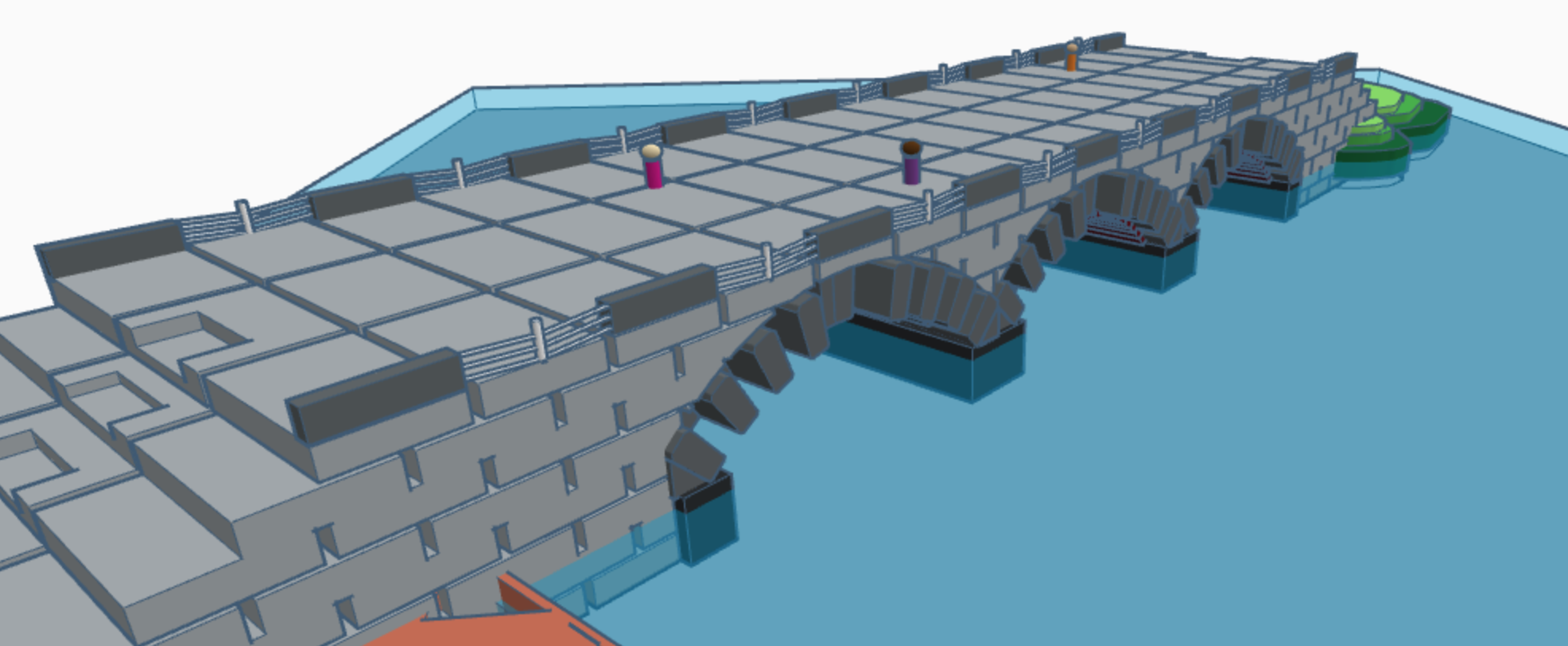 Pedestrian Keystone Bridge for Natural Environments : 8 Steps ...