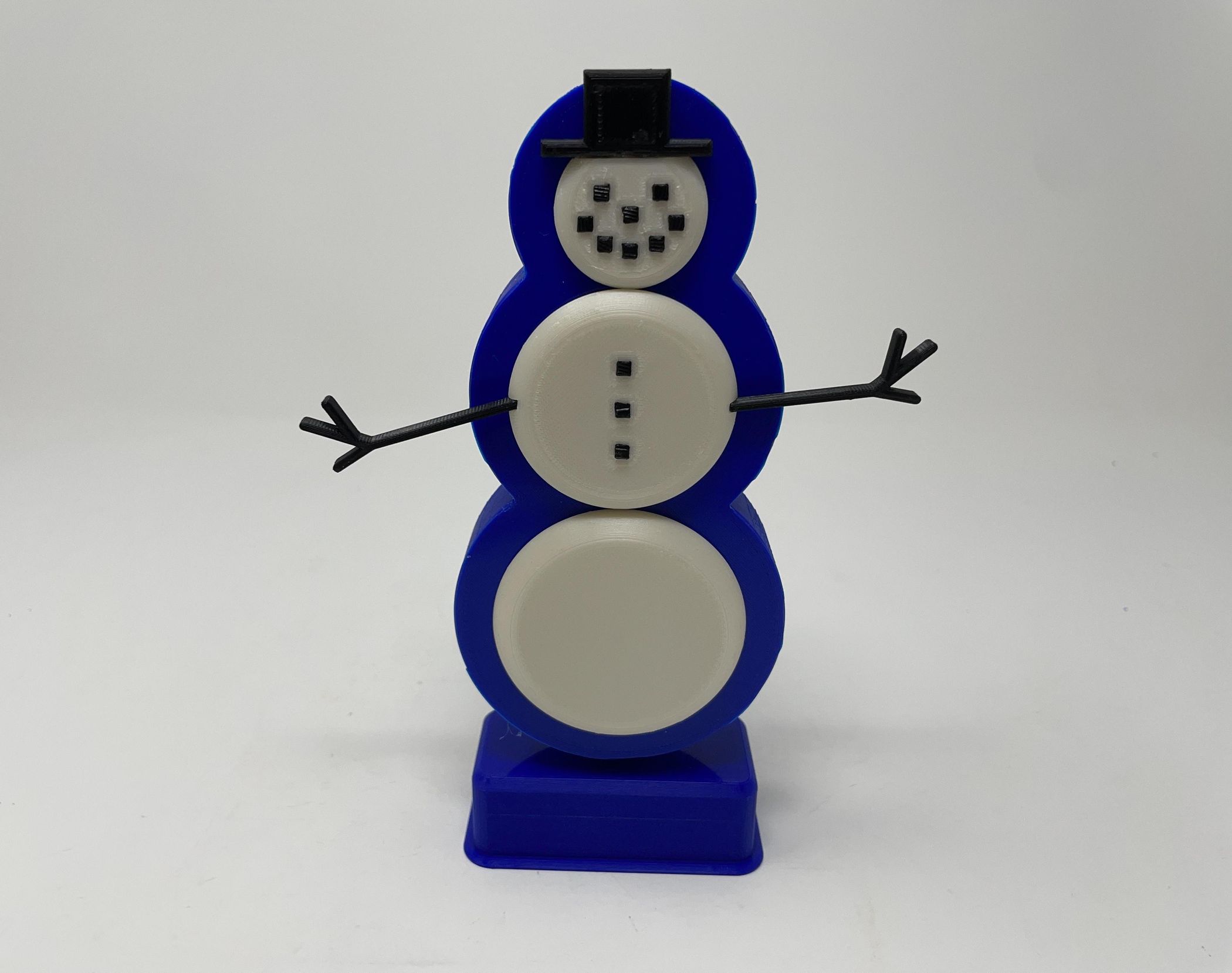 A 3D Printed Dancing Snowman : 4 Steps (with Pictures) - Instructables