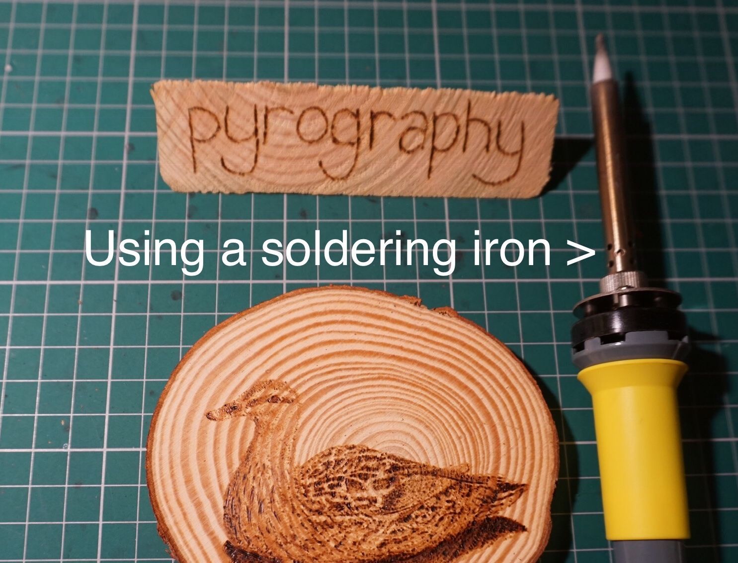 Pyrography Coasters Using a Soldering Iron : 7 Steps (with Pictures ...